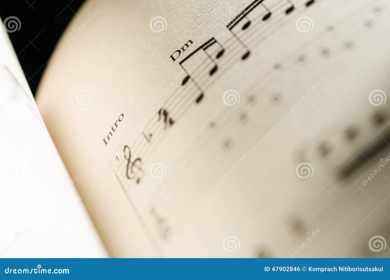 Sheet music note stock photo. Image of classical, closeup - 47902846