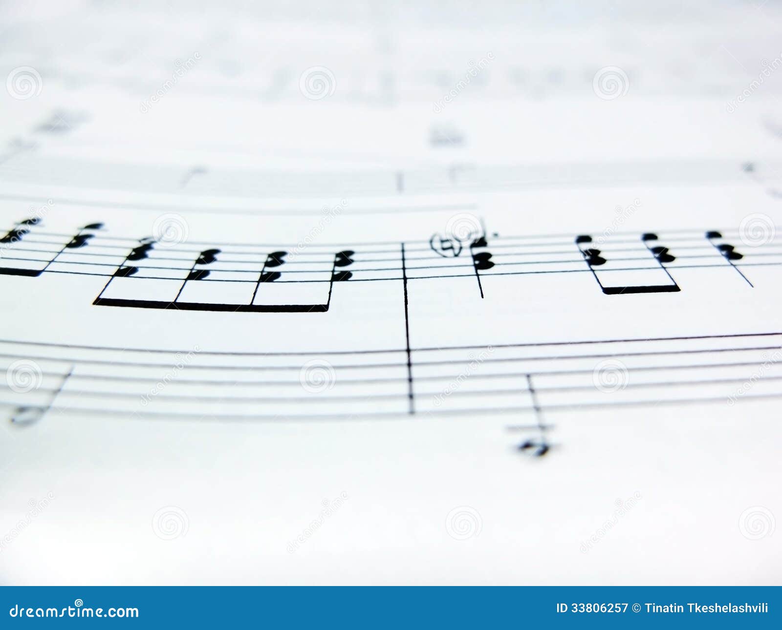 Sheet music notes stock image. Image of note, notes, paper - 33806257