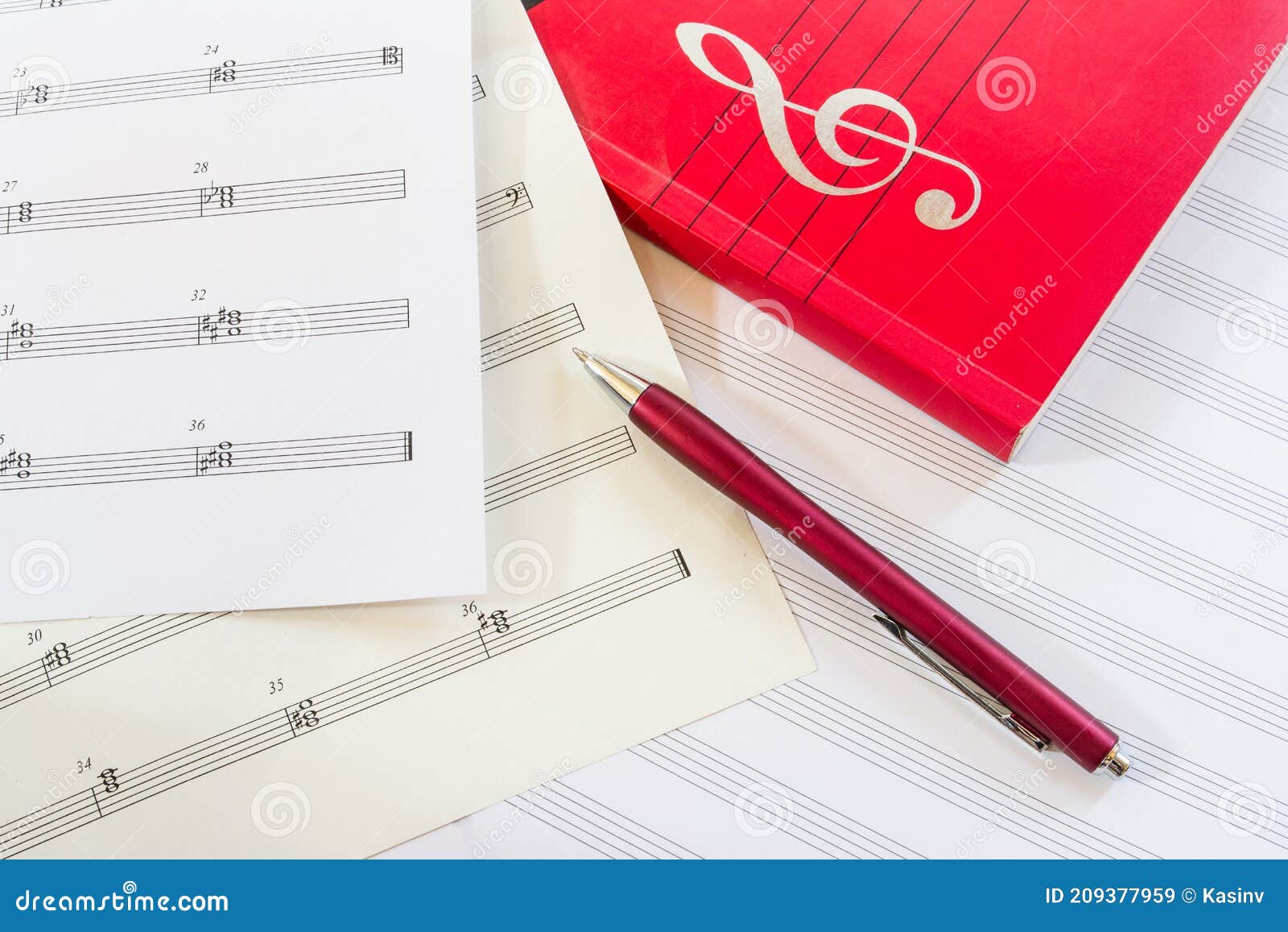 Sheet music stock image. Image of composition, notation - 209377959