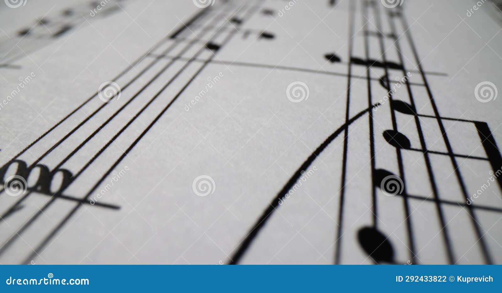Sheet Music for Performance in Symphony Philarmonic Stock Footage ...