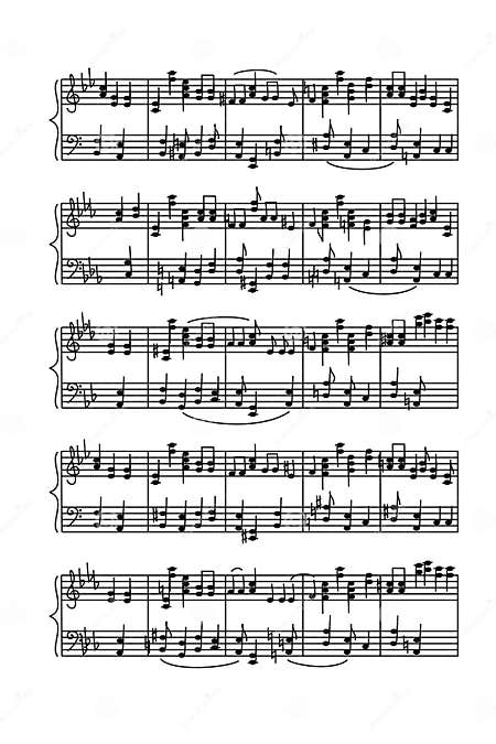 Sheet of music stave notes stock vector. Illustration of stave - 31409045