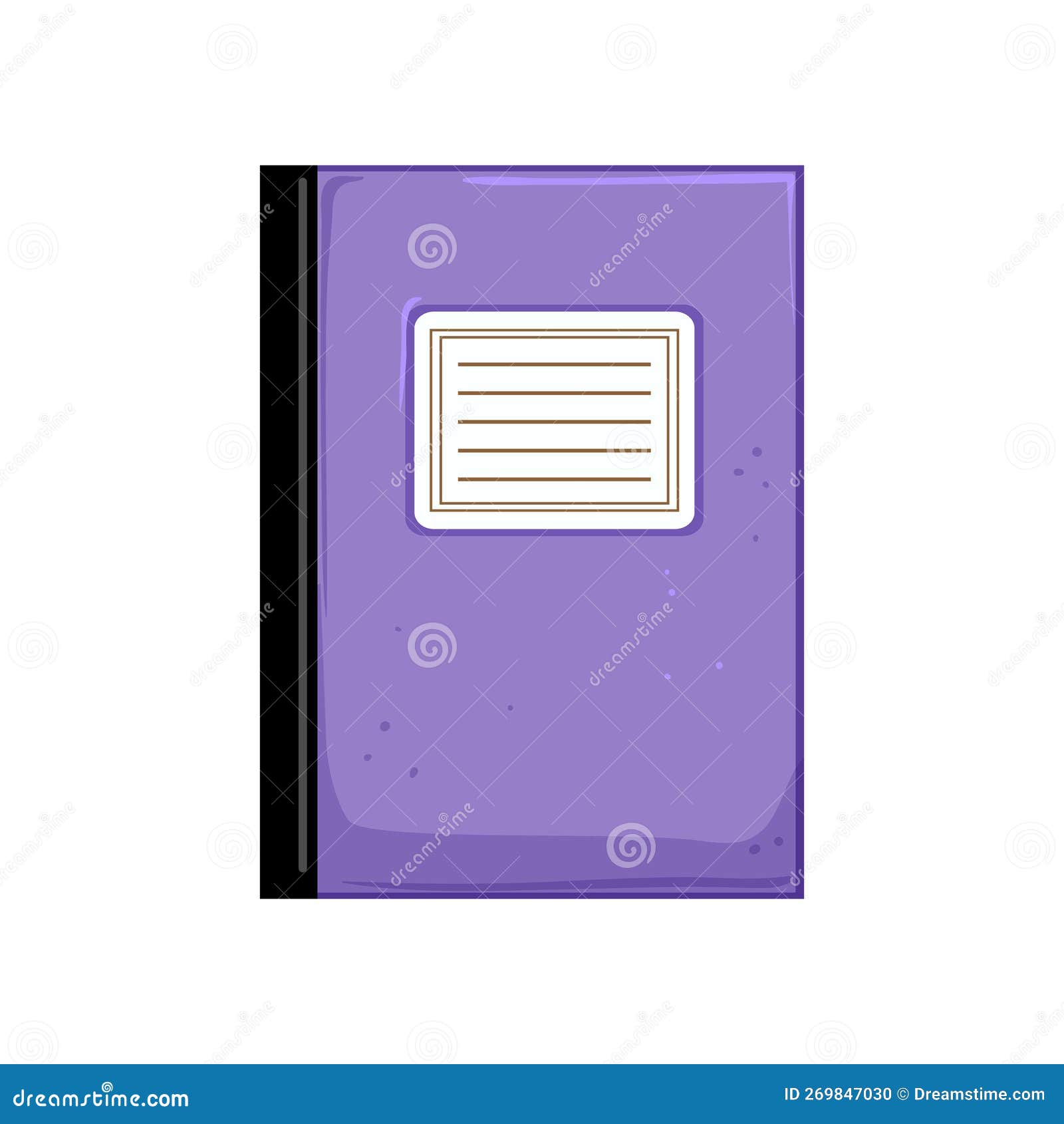 Sheet Notebook Cartoon Vector Illustration Stock Illustration ...