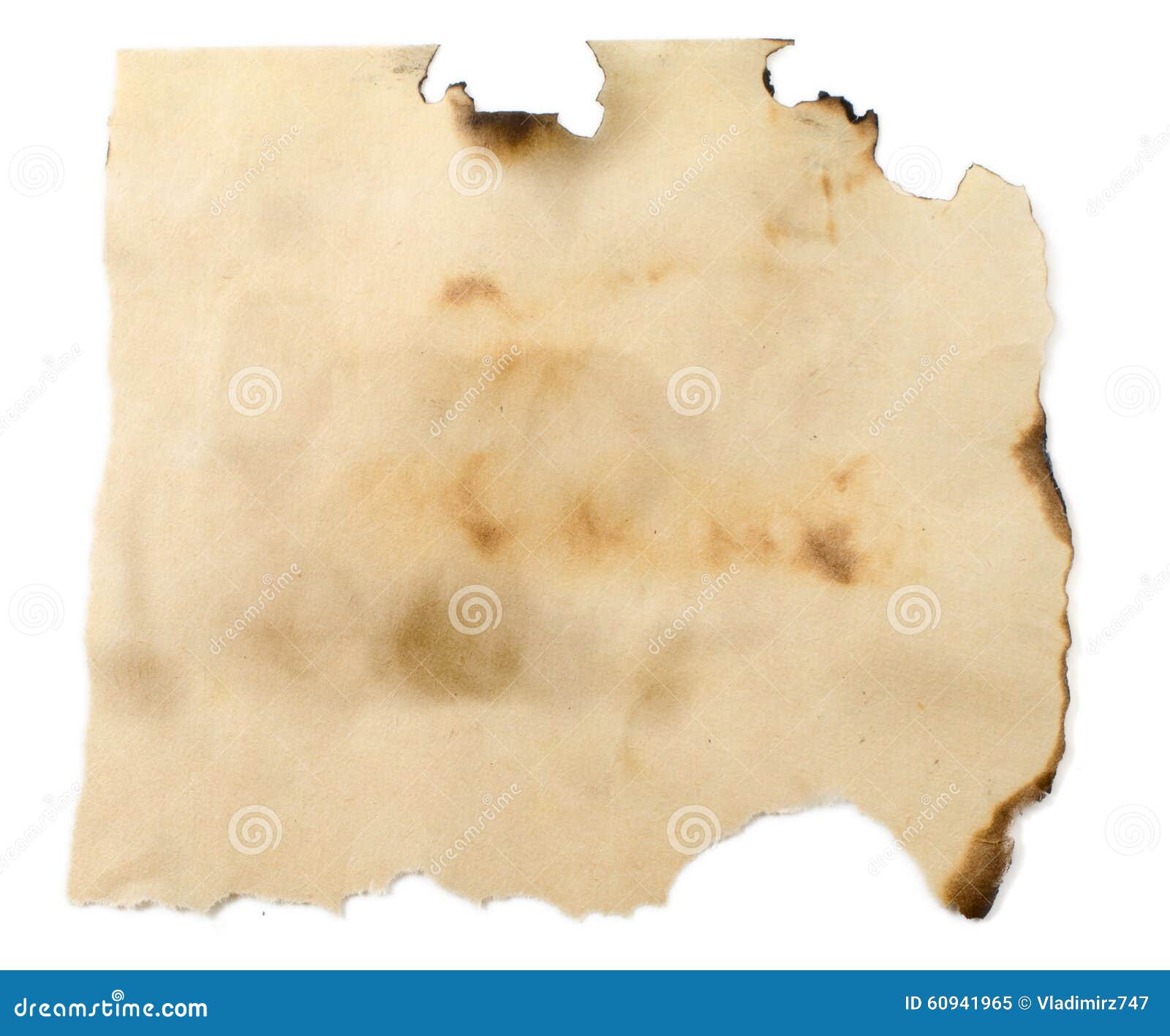 Sheet of old burned paper stock image. Image of burning - 60941965