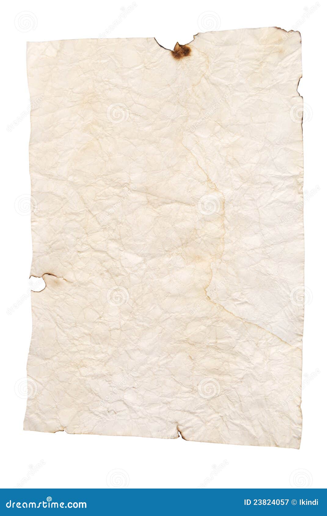 Sheet of an old paper stock image. Image of charred, edges - 23824057