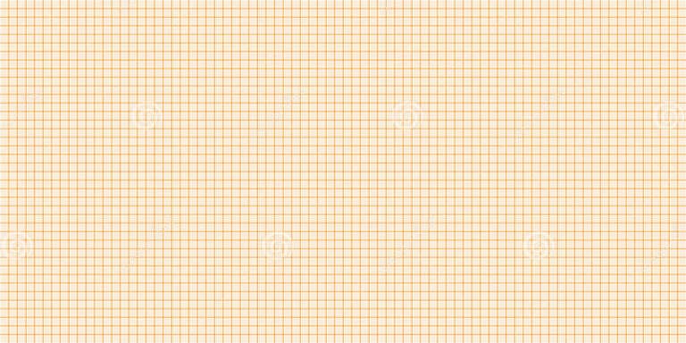 Sheet of Orange Graph Paper with Grid. Millimeter Paper Texture ...