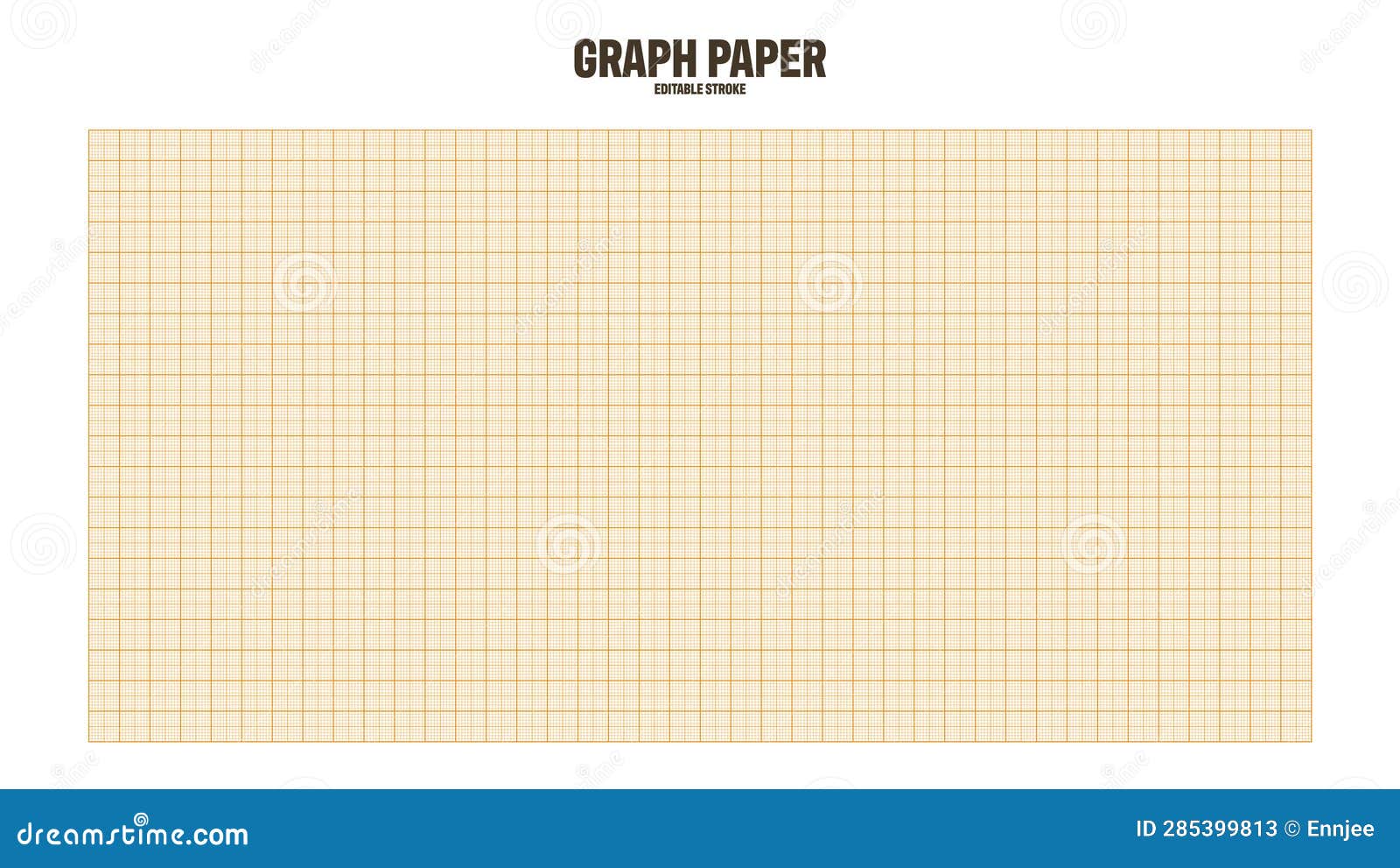 Sheet of Orange Graph Paper with Grid. Millimeter Paper Texture ...
