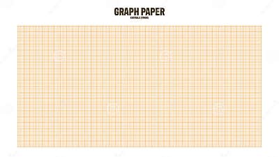 Sheet of Orange Graph Paper with Grid. Millimeter Paper Texture ...