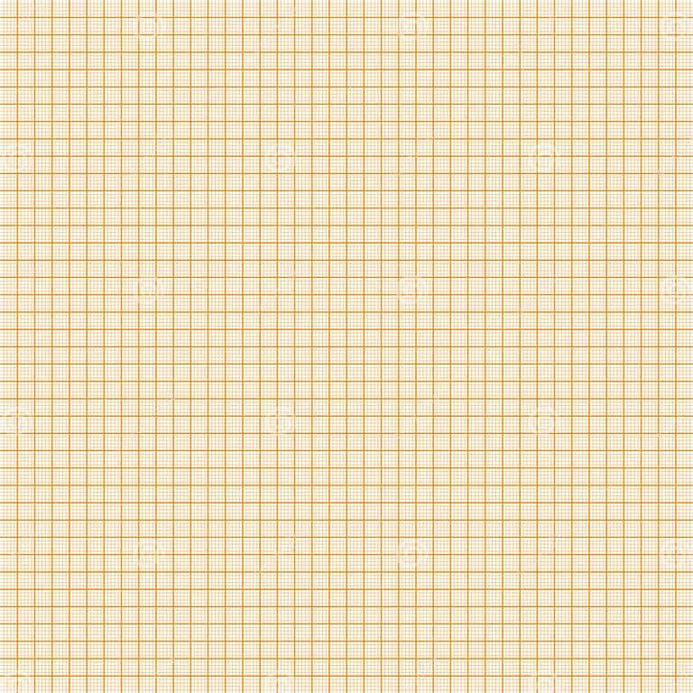 Sheet of Orange Graph Paper with Grid. Millimeter Paper Texture ...