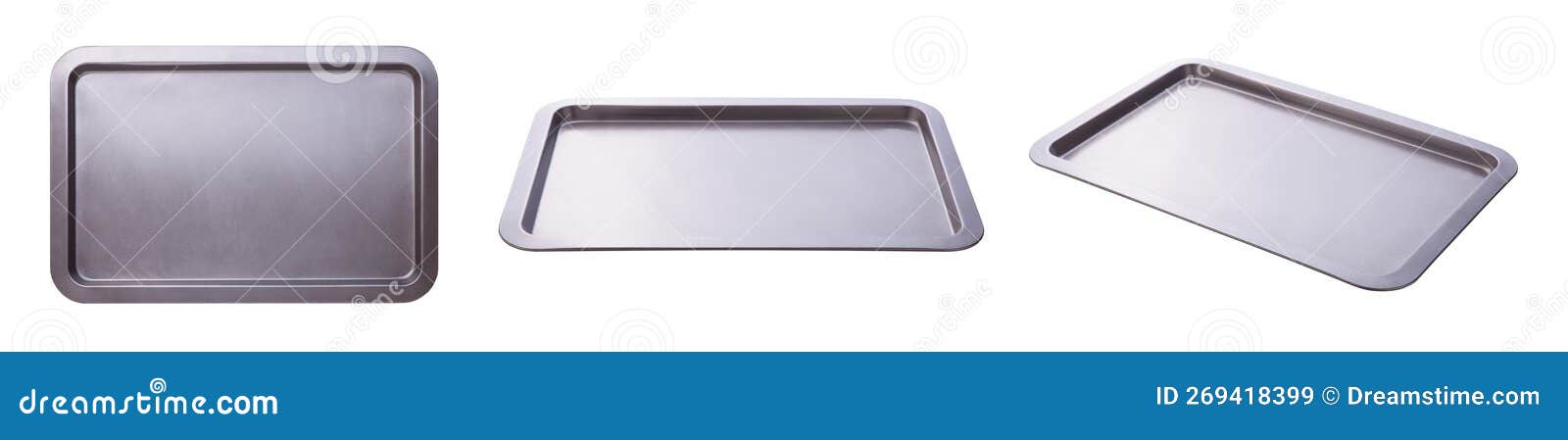 Sheet Pan Baking Tray for Oven Set Stock Image - Image of cooking ...