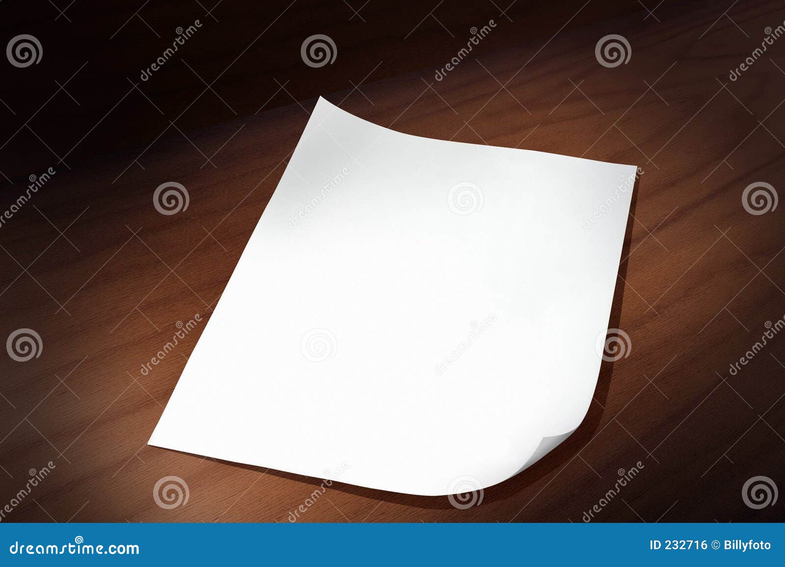Sheet of paper stock photo. Image of wood, reminder, objects - 232716
