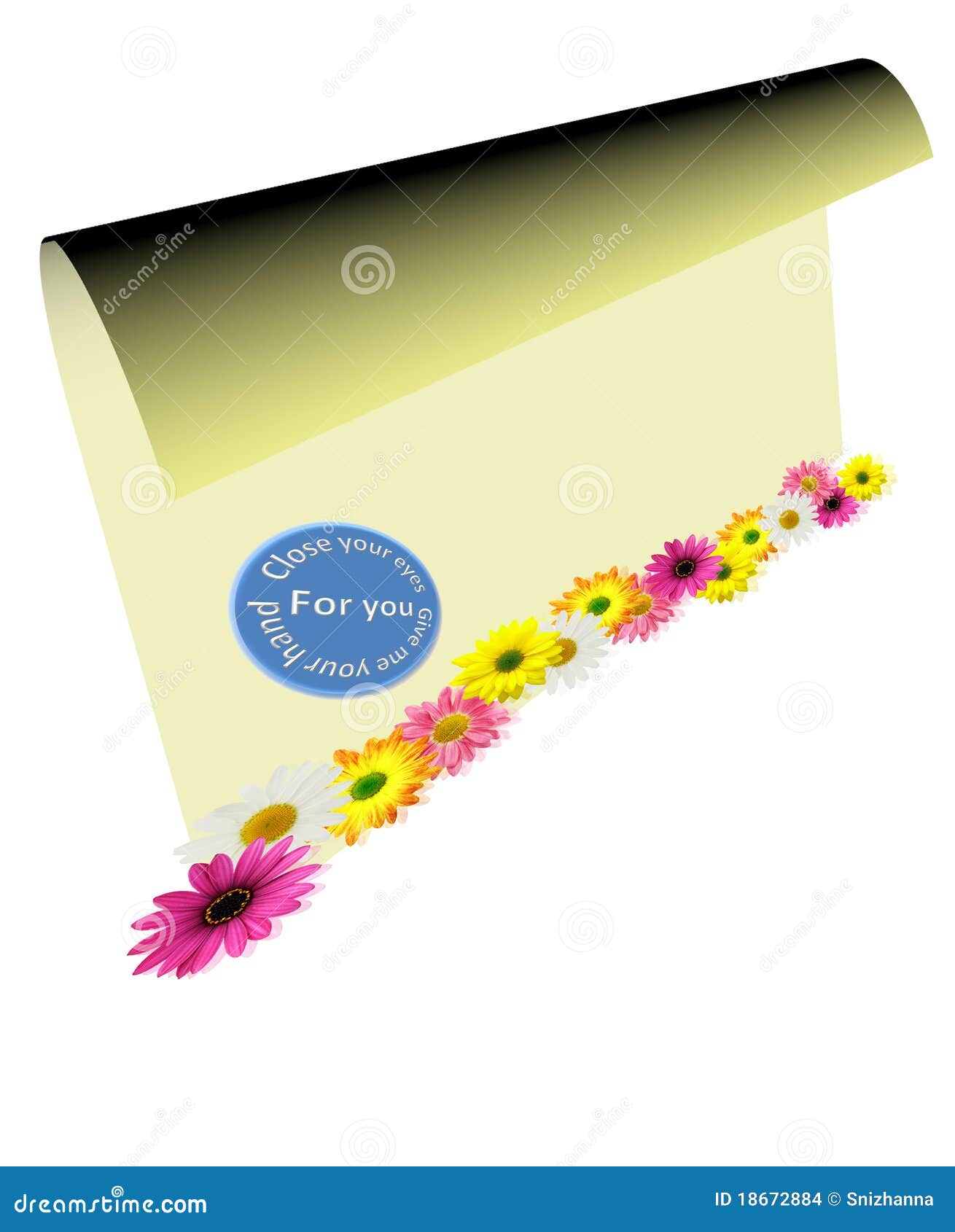 Sheet of Paper for Congratulations Stock Illustration - Illustration of ...