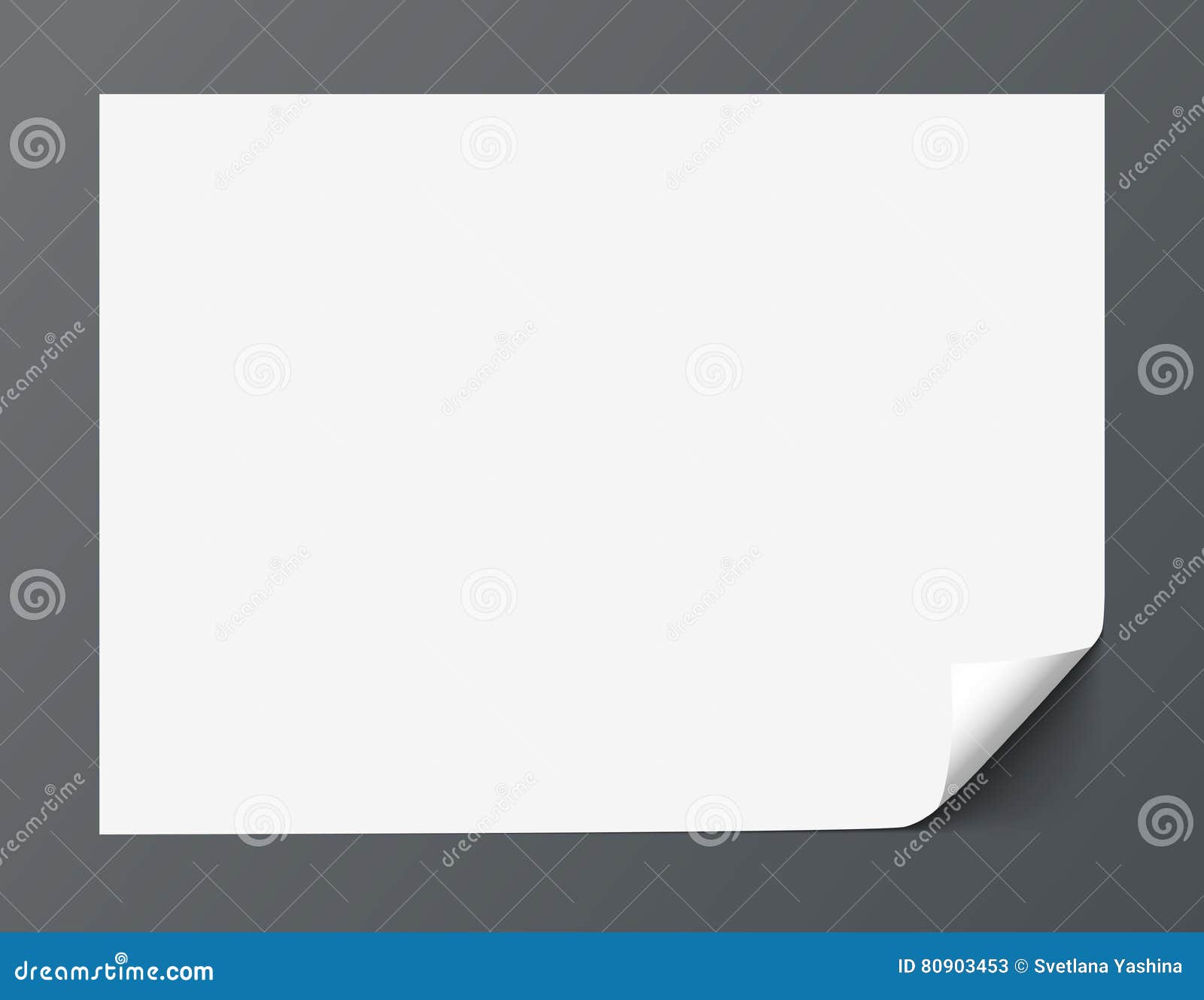 Horizontal Sheet Of Paper. Cartoon Vector | CartoonDealer.com #22807487
