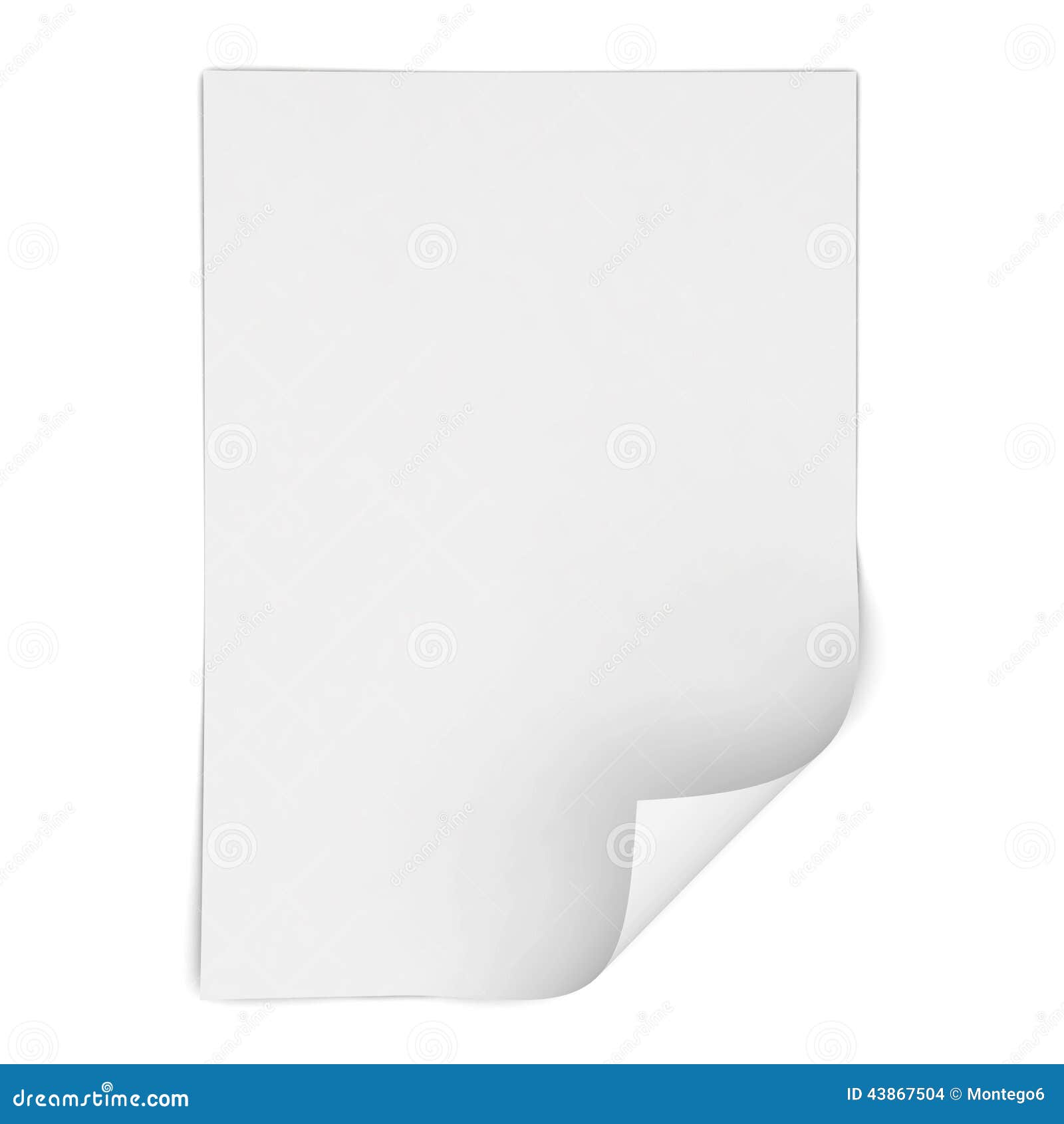 Sheet of a4 paper stock illustration. Illustration of blank - 43867504