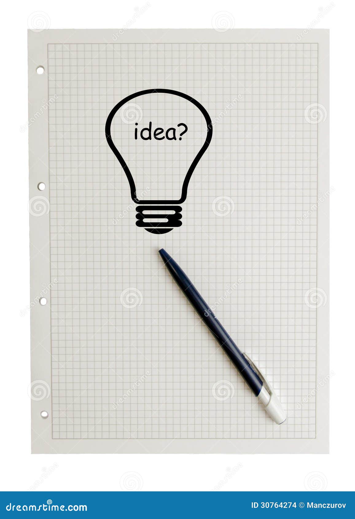 Sheet of paper and idea stock photo. Image of cutting - 30764274