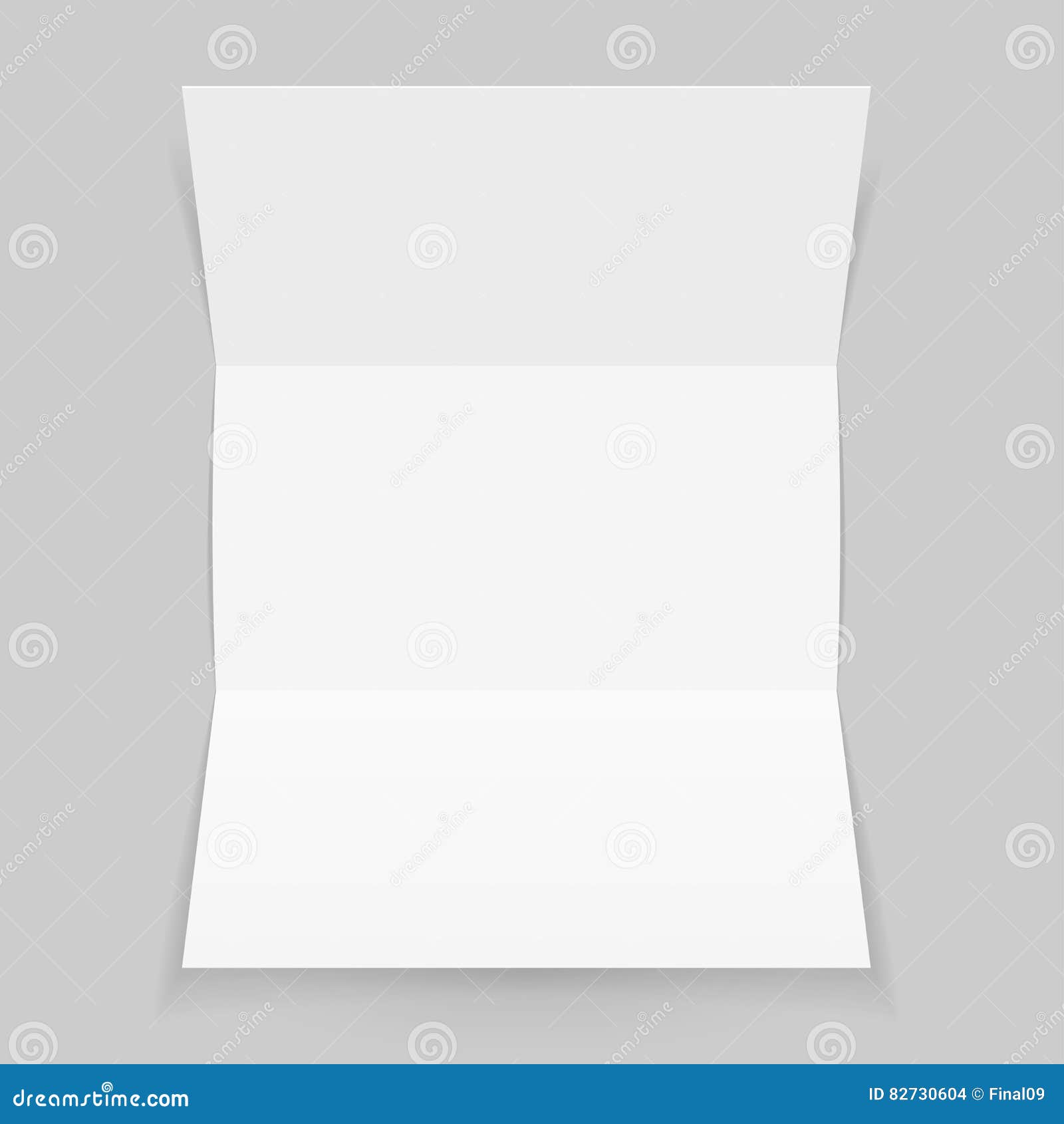 Sheet of Paper or Letter Folded. Stock Vector - Illustration of letter ...
