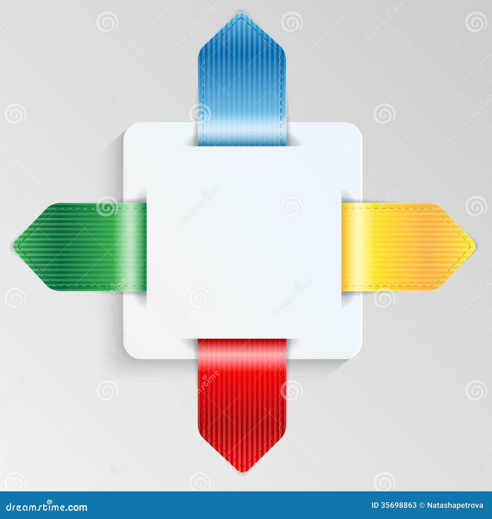 Sheet of Paper with Multicolor Labels Stock Vector - Illustration of ...