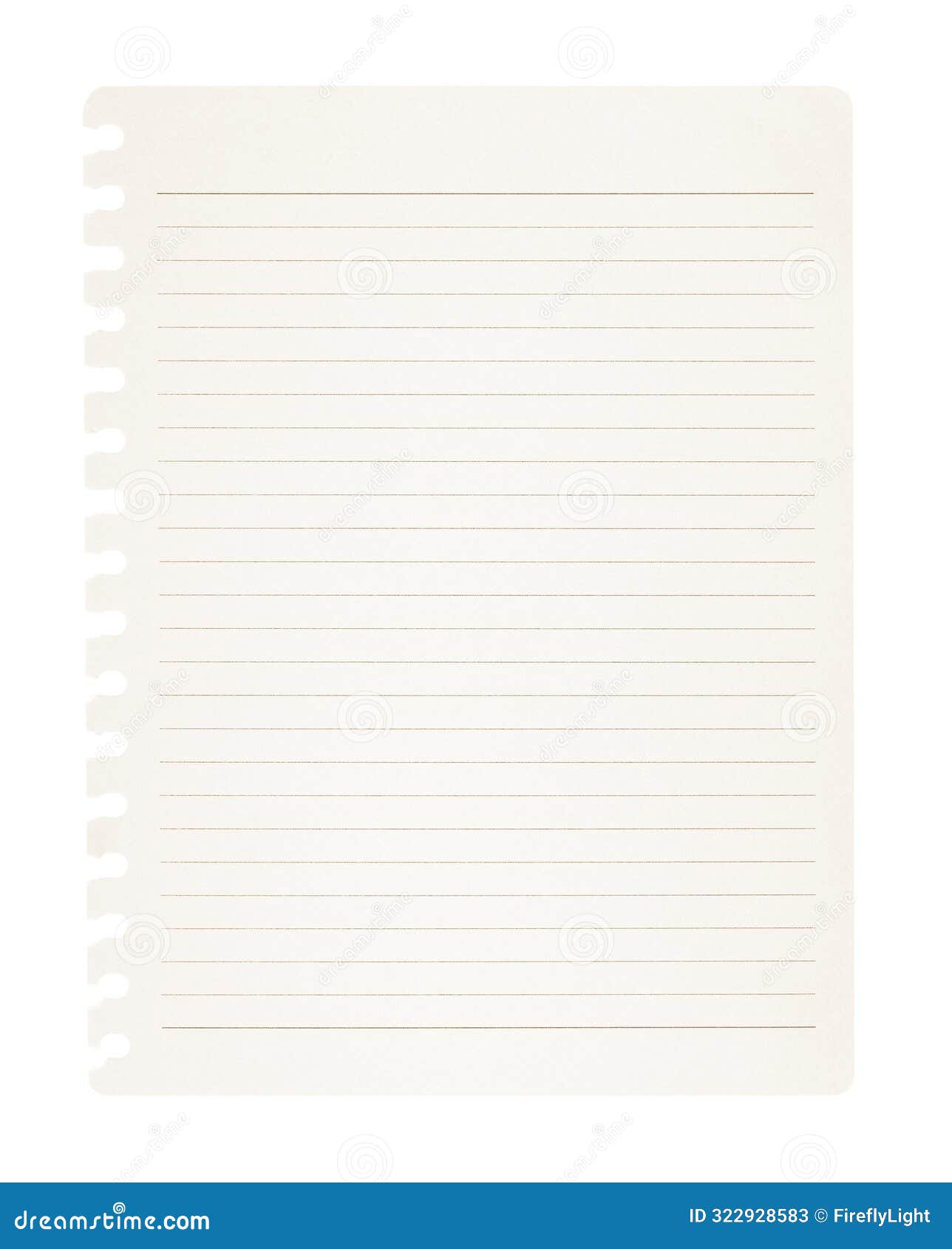 Sheet of Paper Ripped Off Notepad Stock Image - Image of spiral, record ...