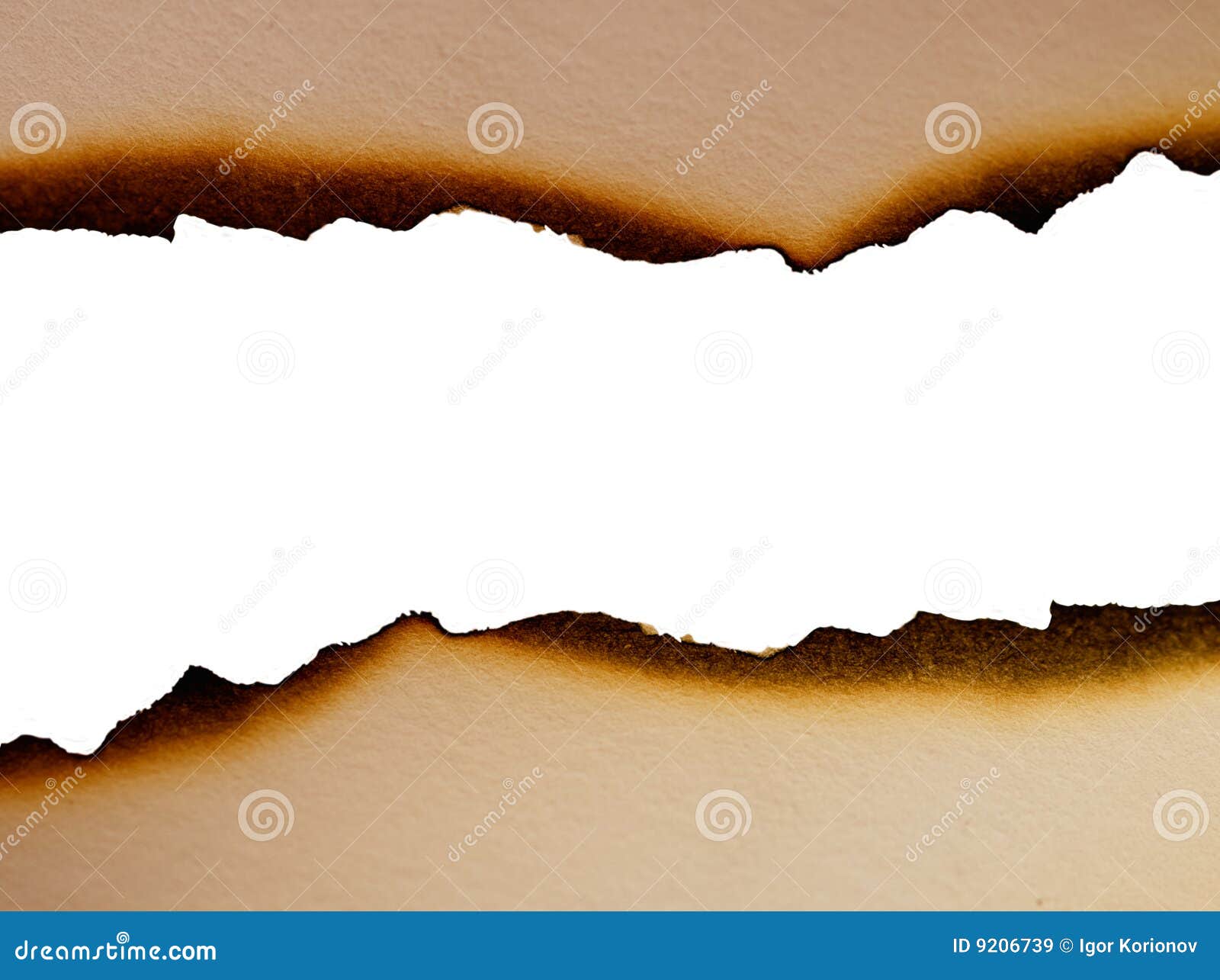 Sheet of Paper with the Scorched Edges Close Up Stock Image - Image of ...