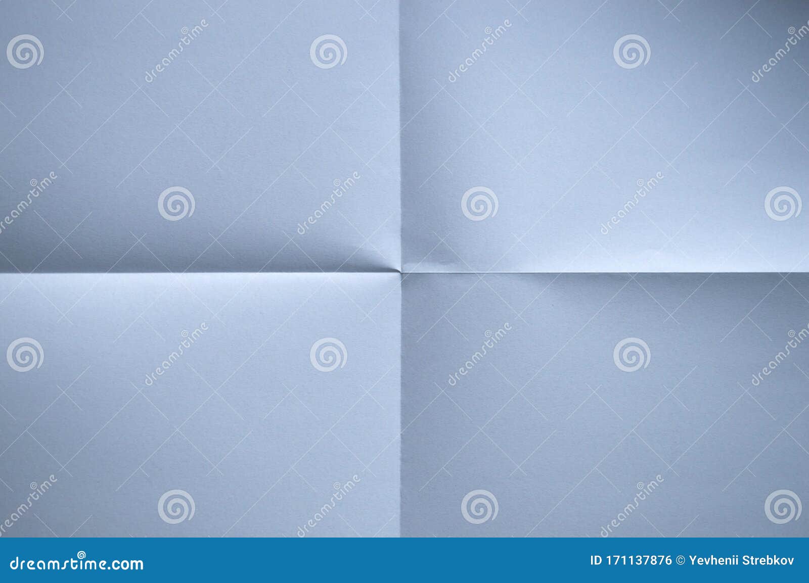 A Sheet of Paper with Signs of Bending Stock Photo - Image of document ...