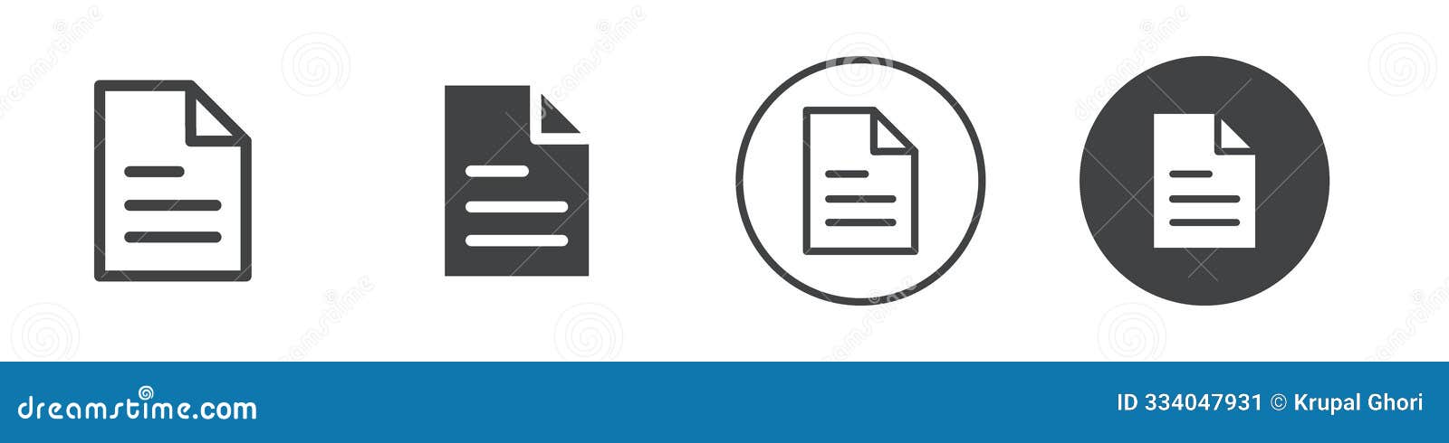 Sheet of Paper with Text Icon Vector Logo Outline Stock Vector ...