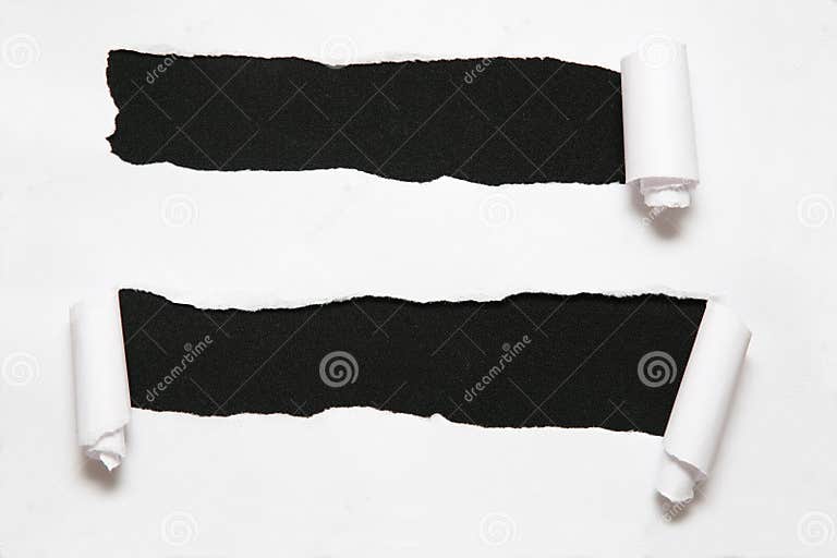 Sheet of Paper with Two Holes Stock Photo - Image of grunge, strength ...