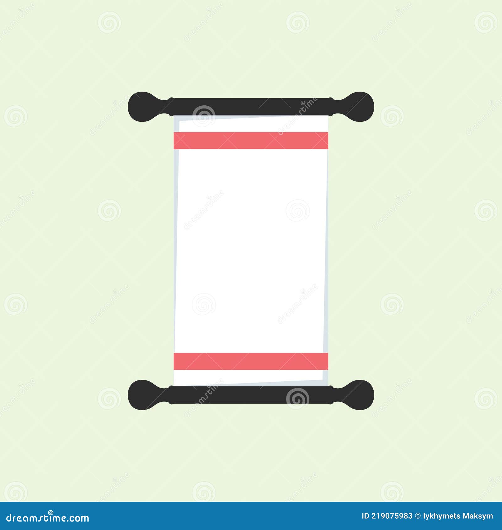 Sheet of Paper, Vector Round Monochrome Icon, Flat Style. Stock Vector ...