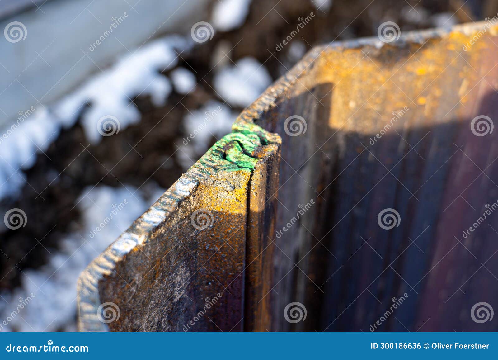 Sheet Pile Wall Locking System Stock Photo - Image of joint, industry ...