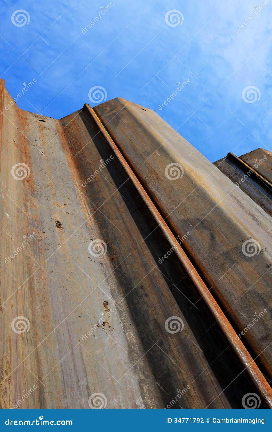 Sheet piling stock photo. Image of manufacturing, concepts - 34771792