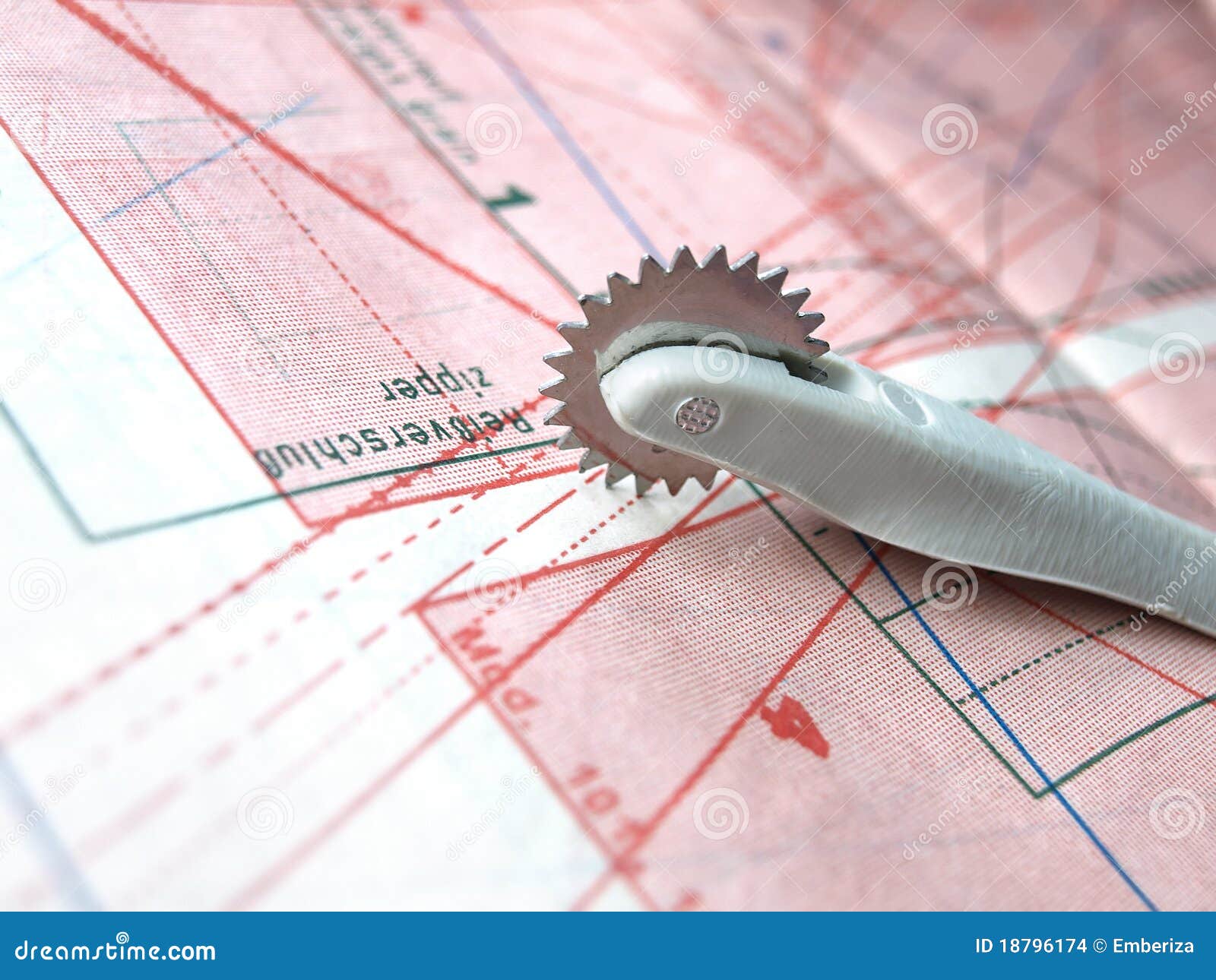 Sheet of Professional Clothing Patterns Stock Photo - Image of pattern ...