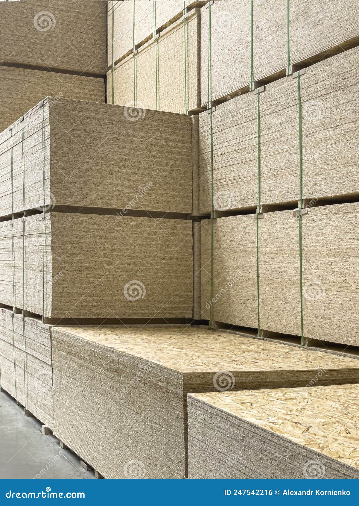 Sheet Stack in a Construction Store Stock Photo - Image of brown ...