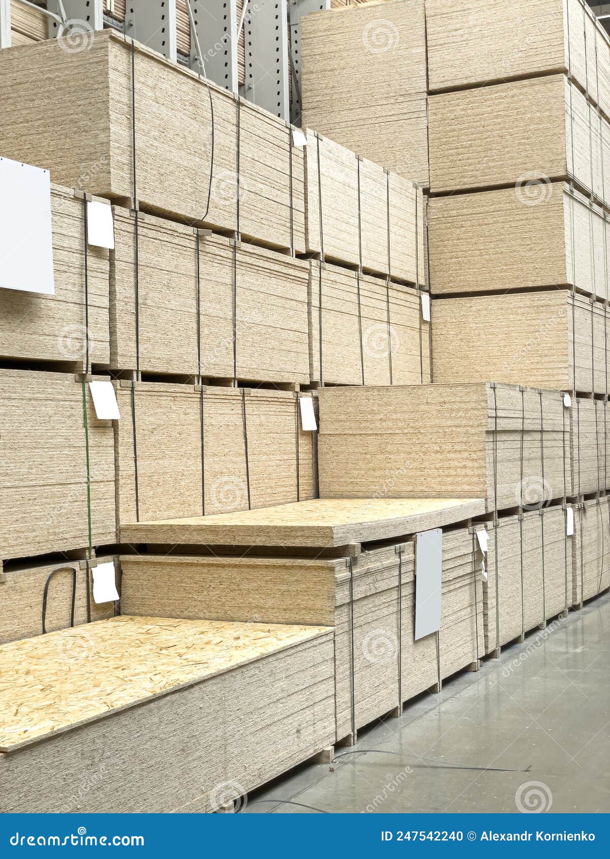 Sheet Stack in a Construction Store Stock Photo - Image of construction ...