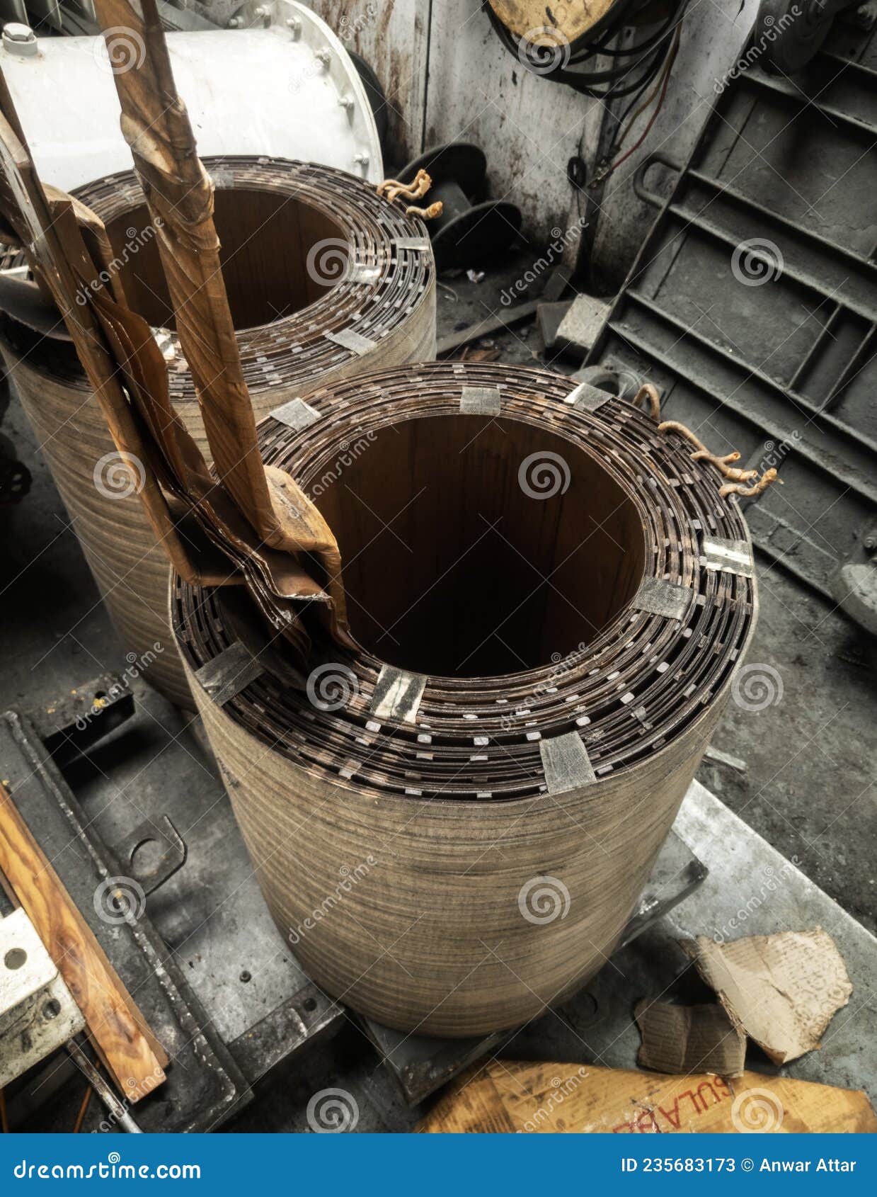 Sheet Type of High Voltage Transformer Core Windings Stock Image ...