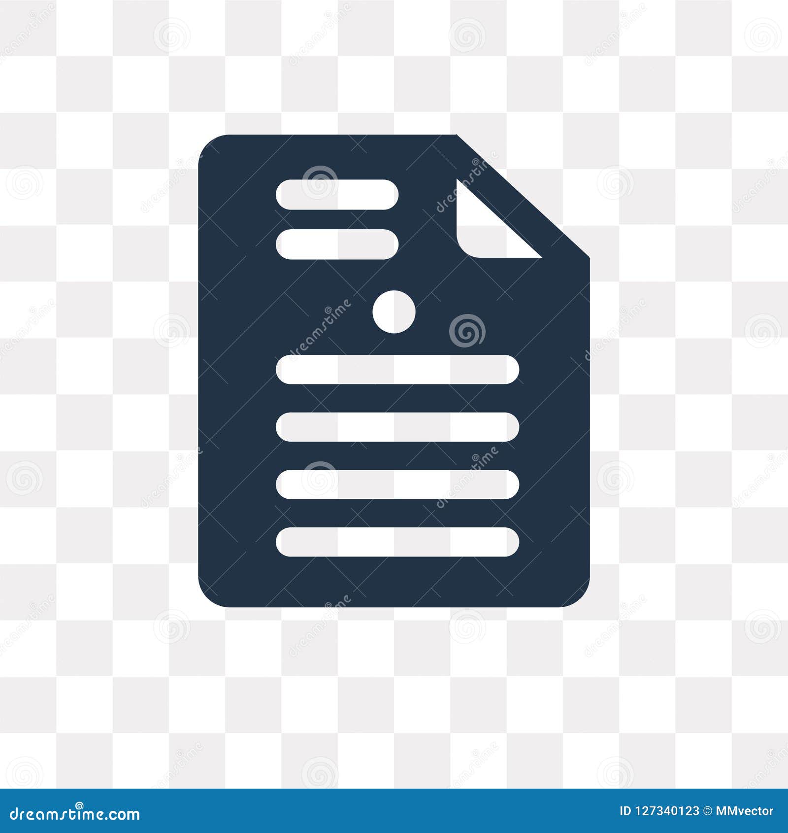 Sheet Vector Icon Isolated on Transparent Background, Sheet Tra Stock ...