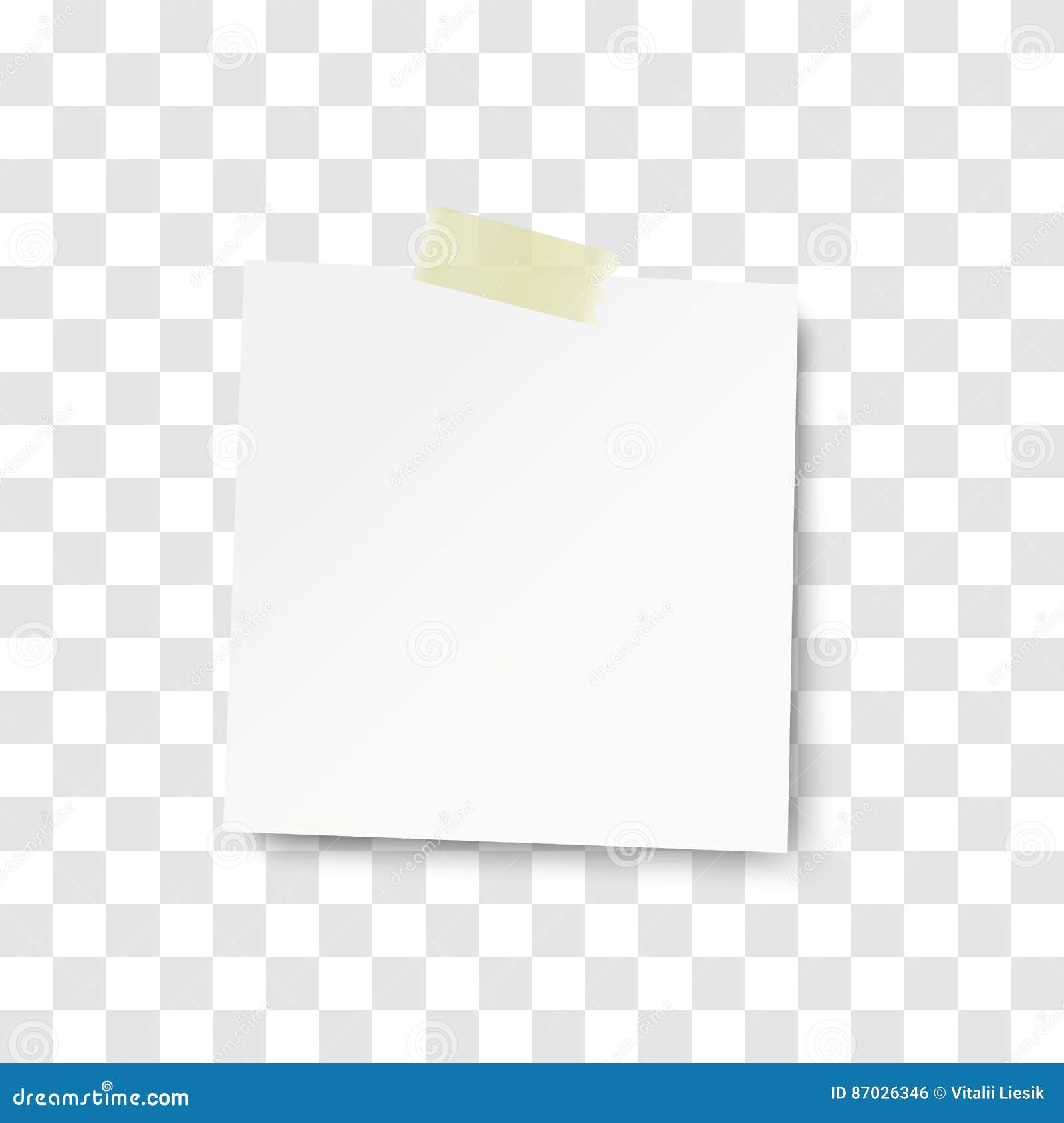 Sheet of White Paper with Shadow Stock Vector - Illustration of clean ...