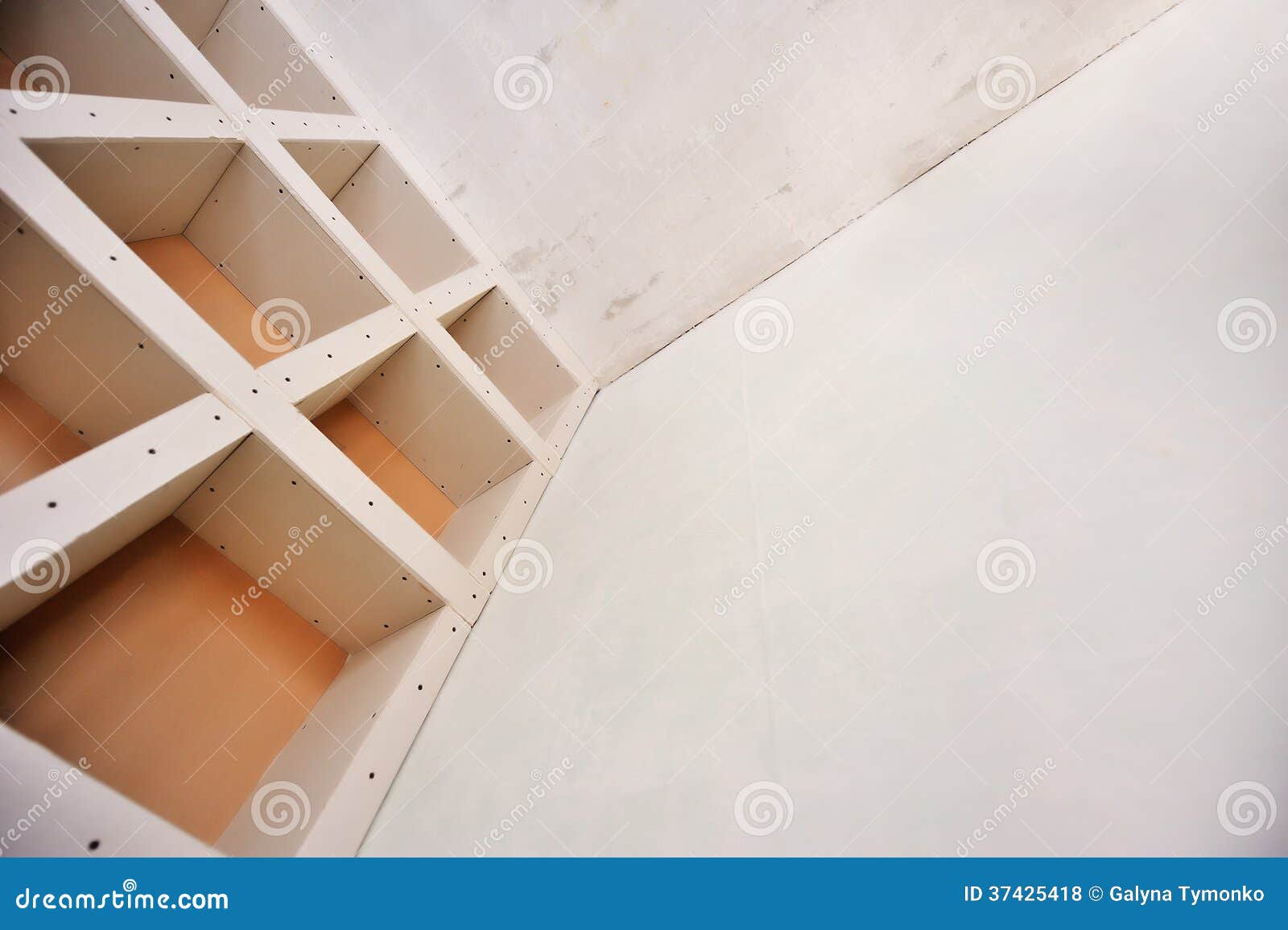 Sheetrock or Drywall Background. the Design of the Interior Stock Photo ...
