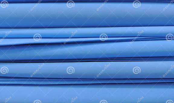 Sheets of Blue Plastic Material Stock Photo - Image of blue, crafts ...
