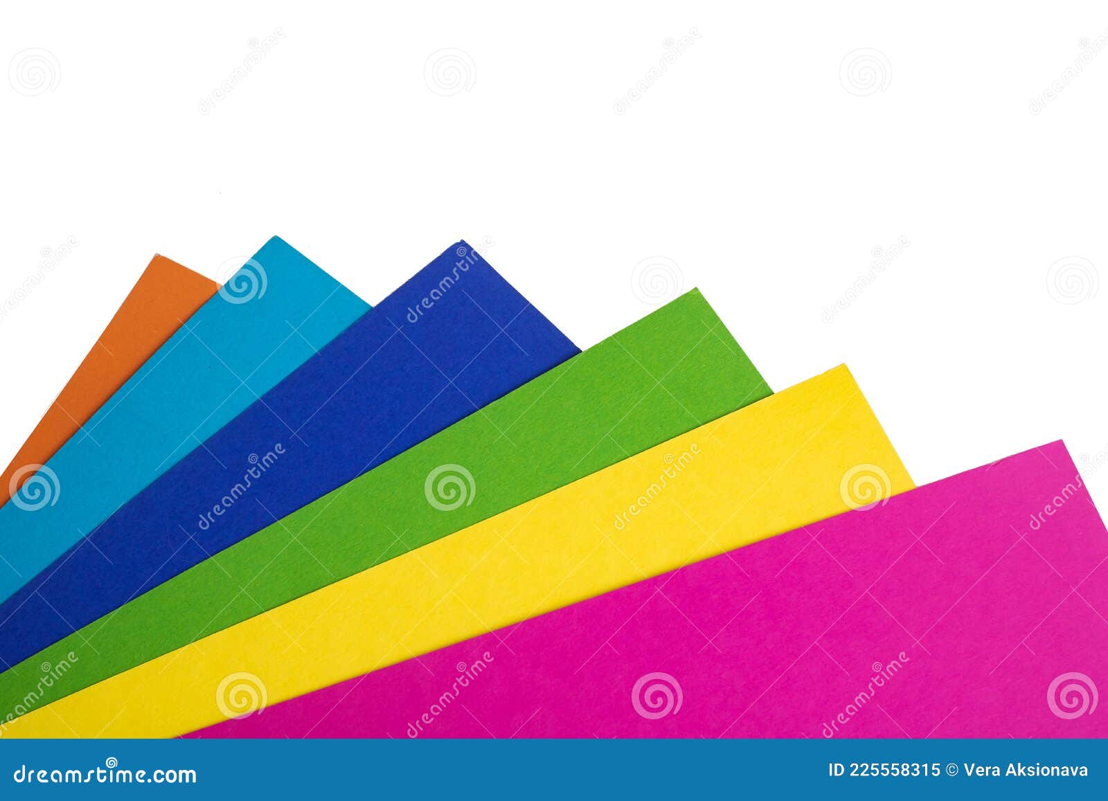 Sheets of Colored Cardboard Isolated on White Background Stock Image ...