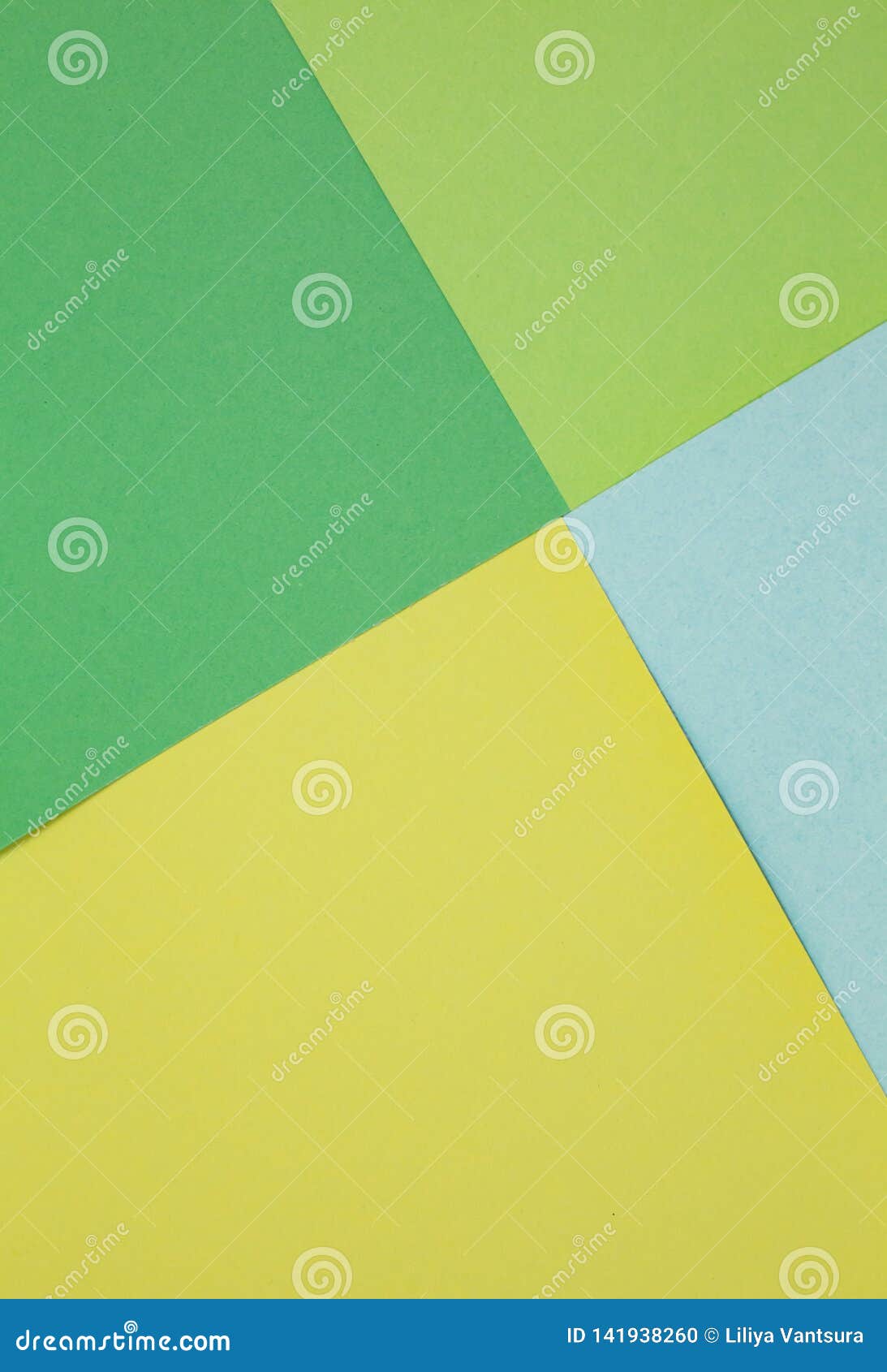 Sheets of Colored Paper. Many Colored Sheets of Paper are Laid Out in ...