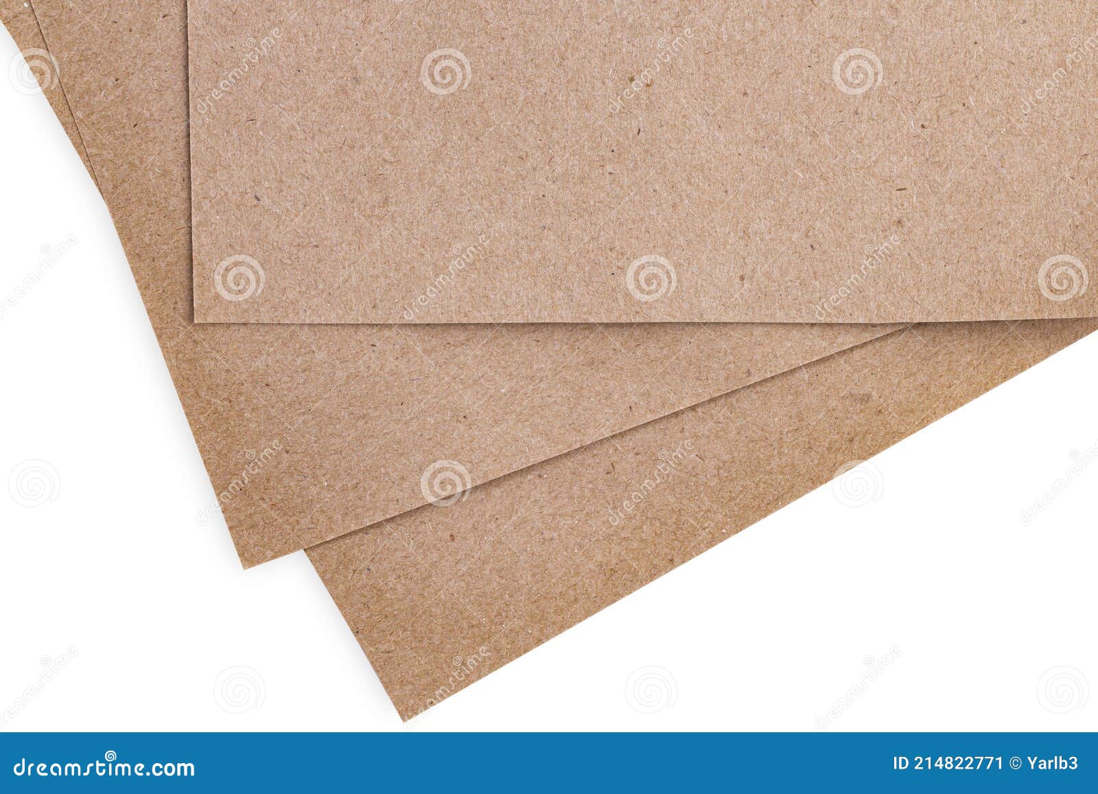 Sheets of Craft Paper for Artists on White Stock Image - Image of ...