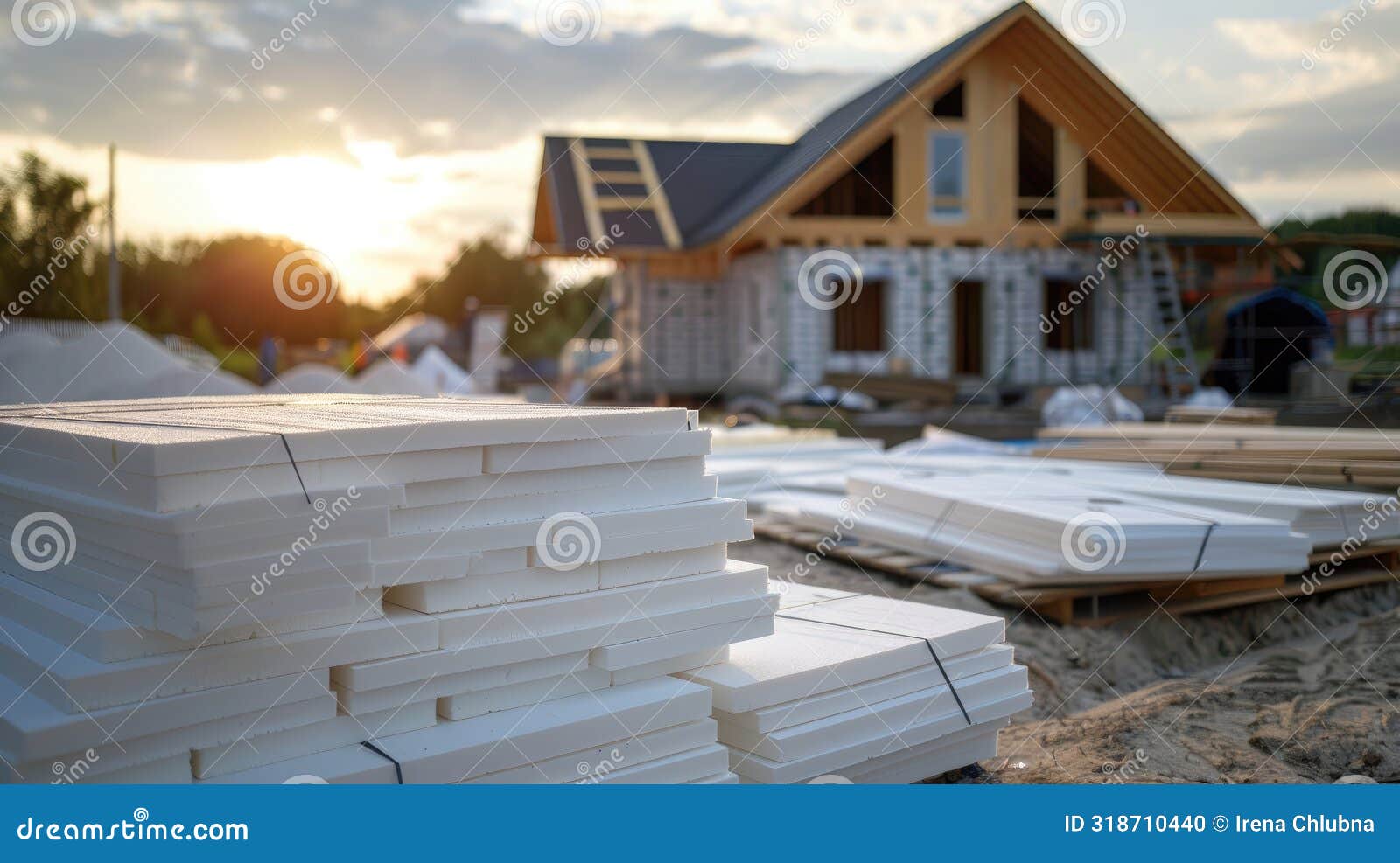 Sheets of Expanded Polystyrene for House Thermal Insulation during ...