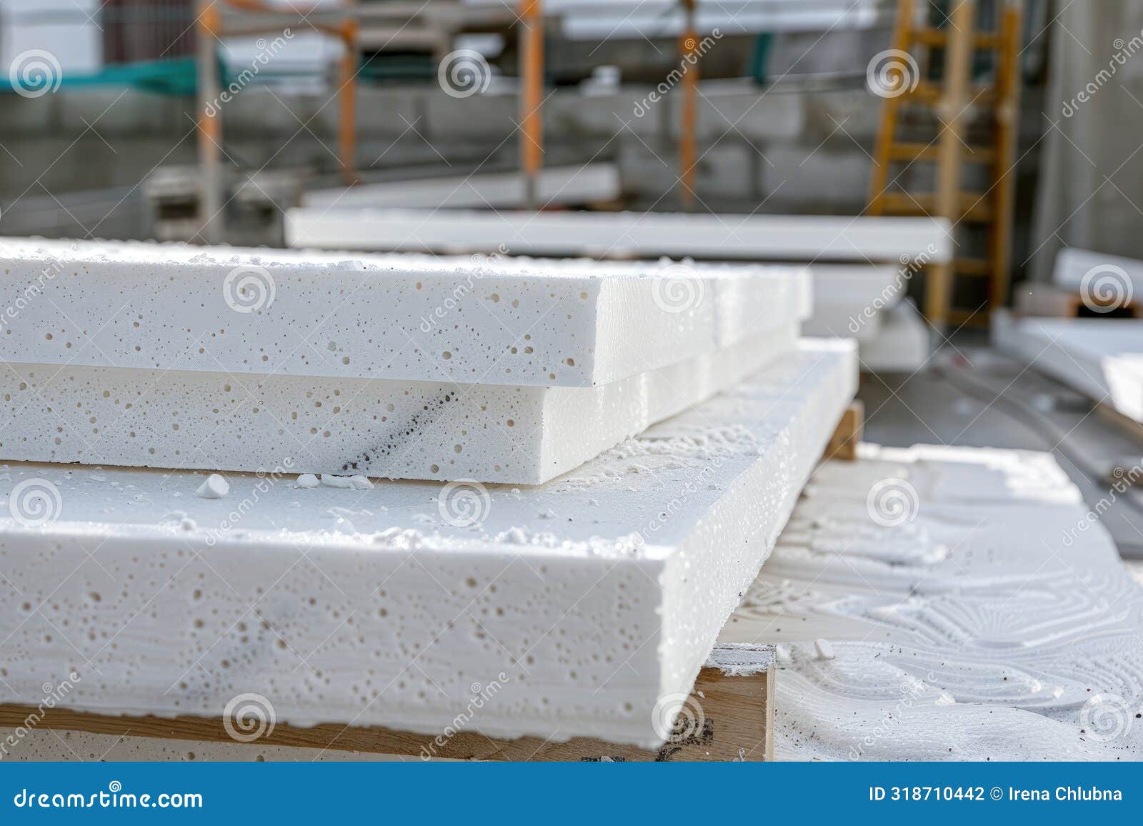 Sheets Of Expanded Polystyrene For House Thermal Insulation During ...