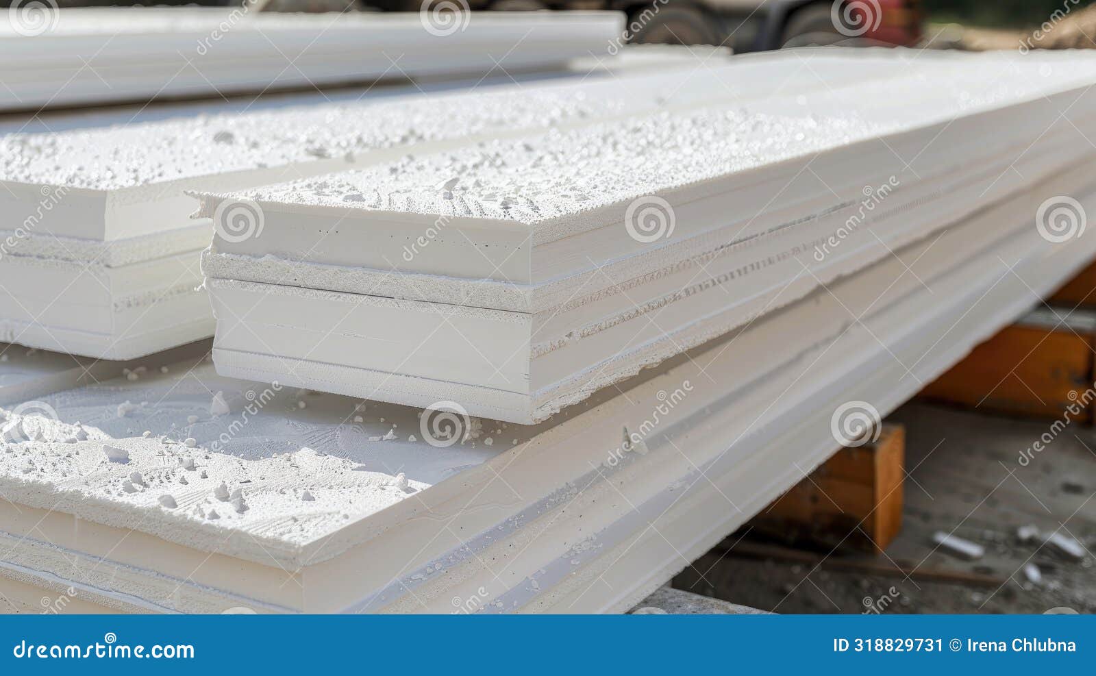 Sheets Of Expanded Polystyrene For House Thermal Insulation During ...