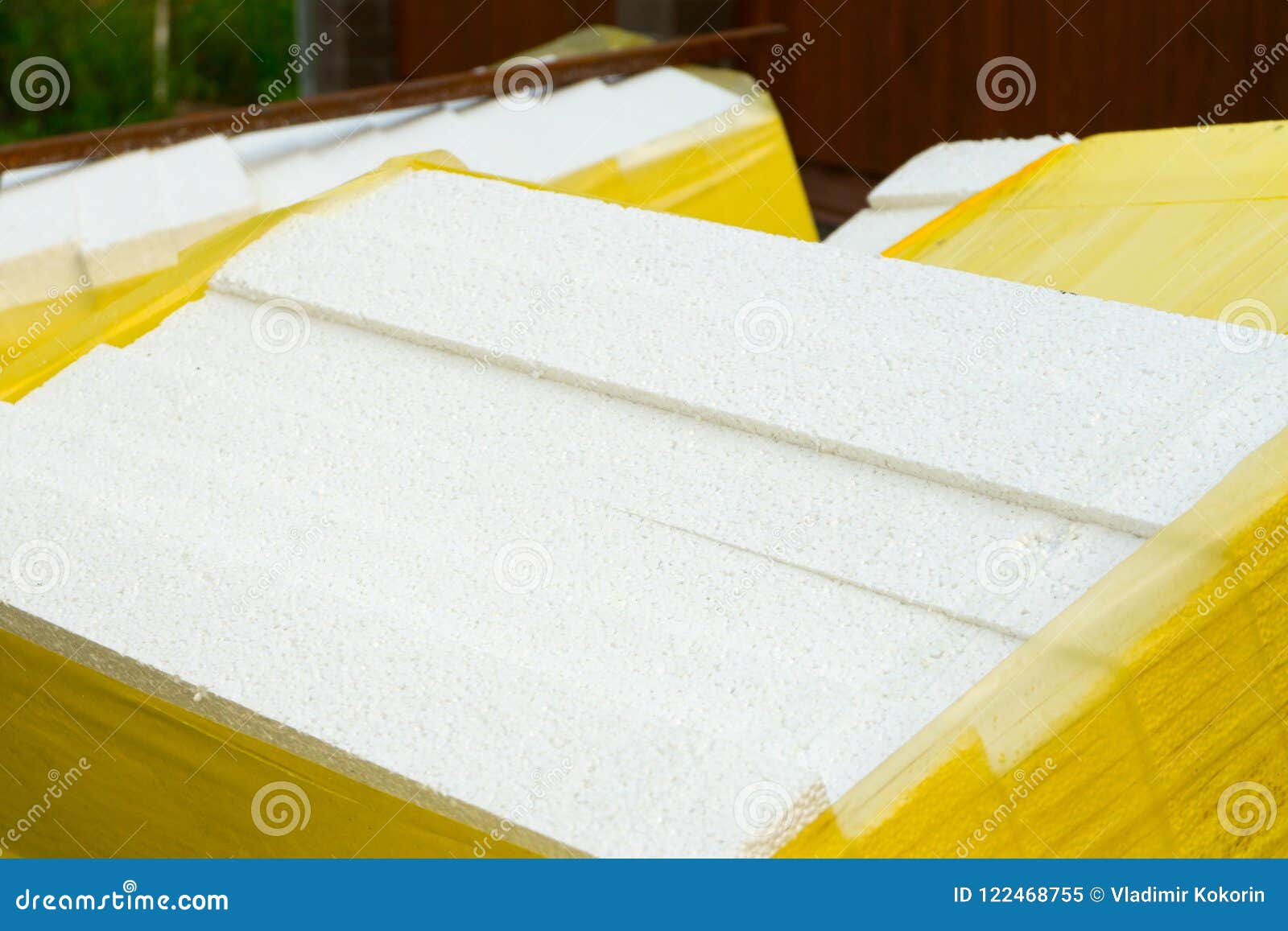 Sheets of Foam Insulation for Insulation of Buildings. Stock Image ...