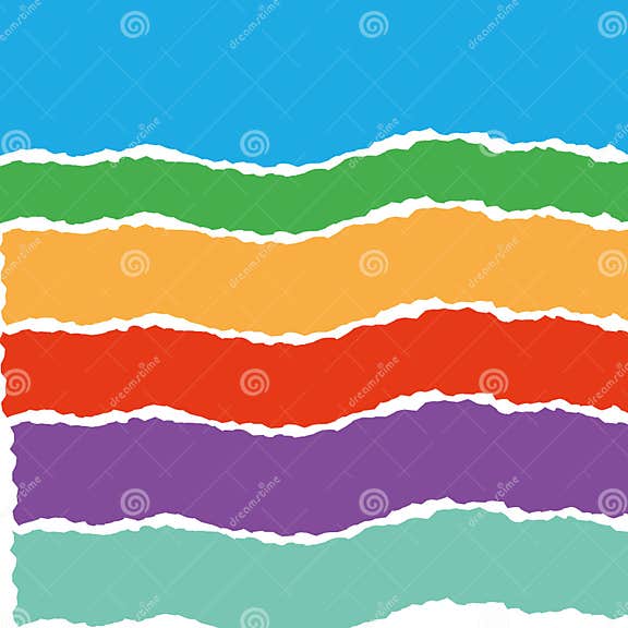Sheets Of Hand Cut Colored Paper Stock Illustration Illustration Of Leaf Poster 276964624