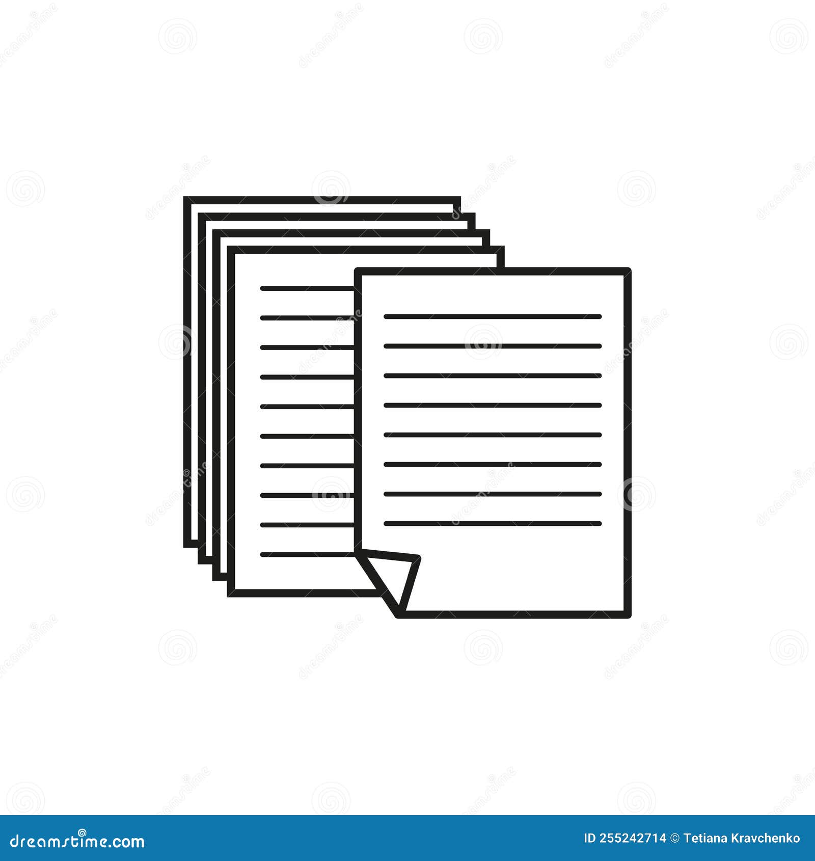 Sheets Icon. Concept Graphic Design Element. Vector Illustration. Stock ...