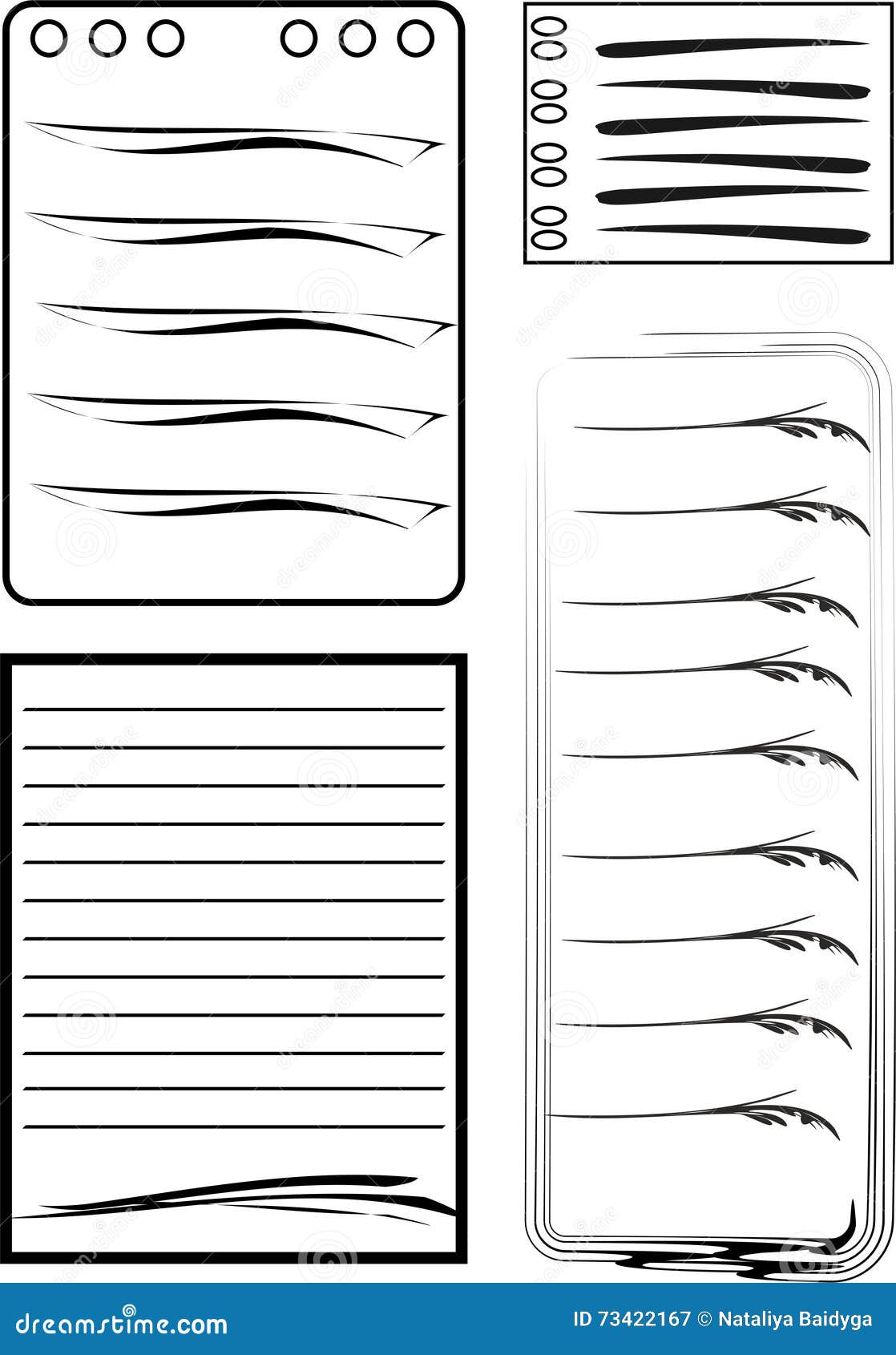 Sheets Of Notebook Paper Royalty-Free Stock Photography | CartoonDealer ...