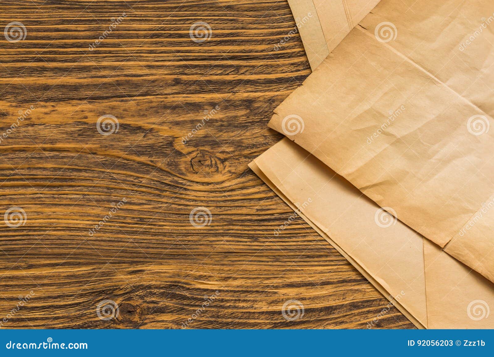 Sheets of Old Paper on Table Stock Image - Image of paper, page: 92056203