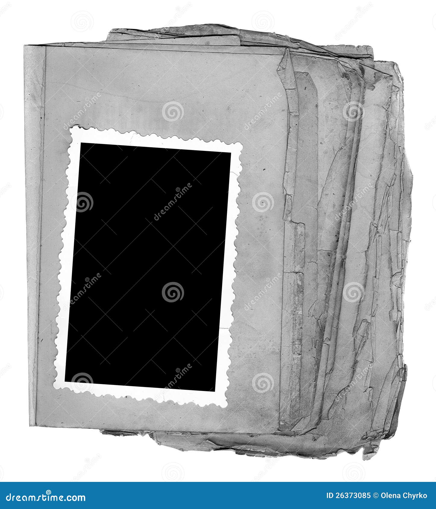 Sheets Old, Worn Paper and Edge for a Photo Stock Illustration ...