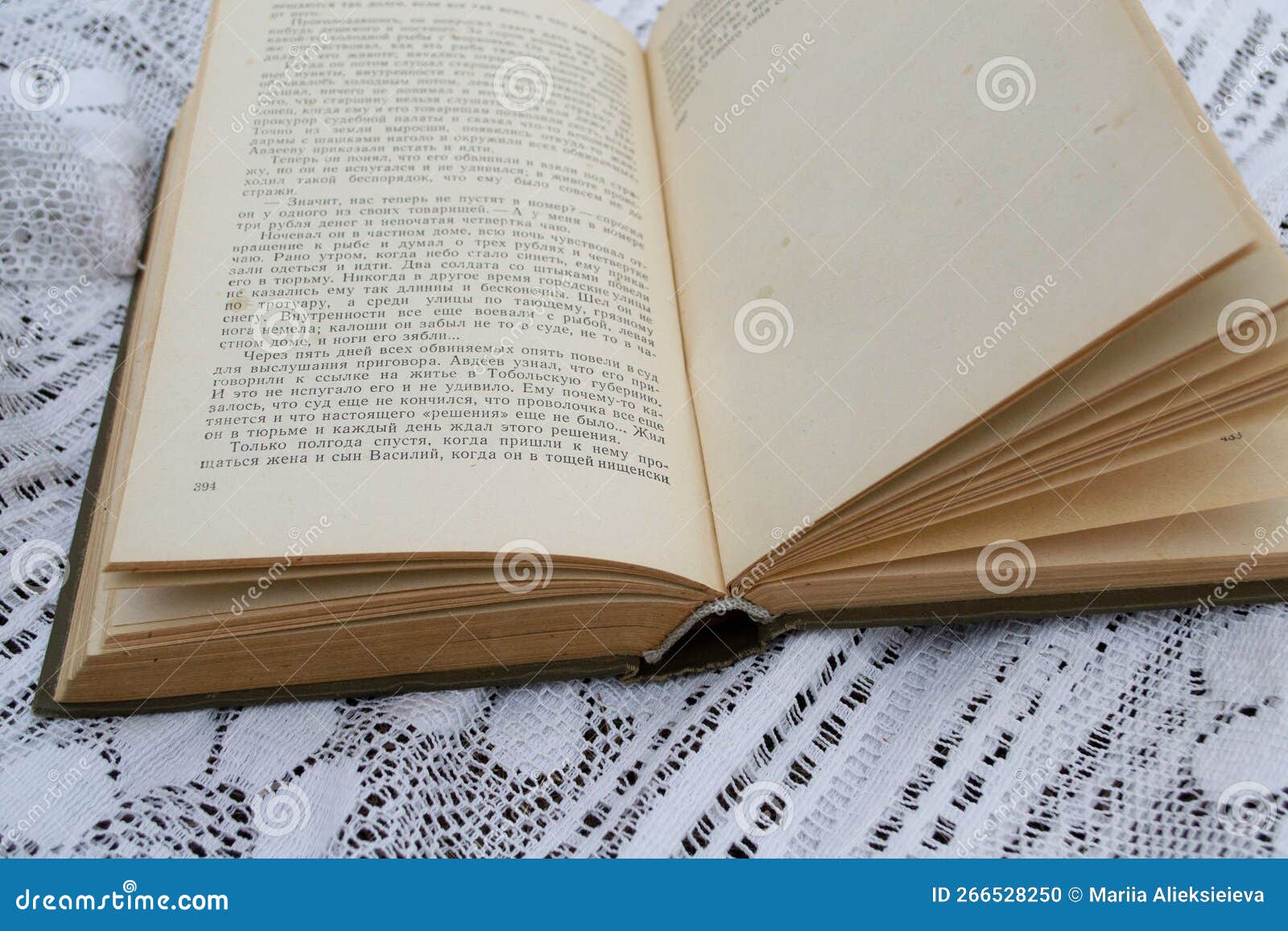 Sheets of an Open Book Close-up, an Open Book on Nature, Reading a Book ...