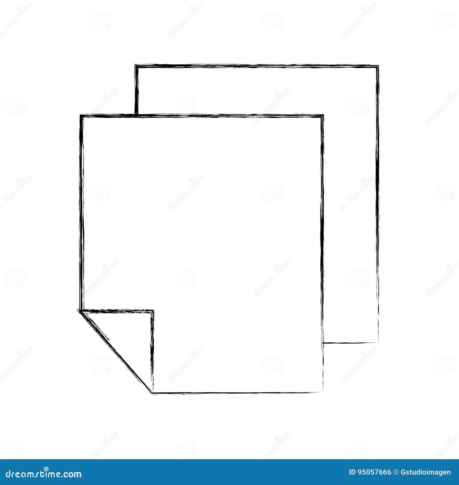 Sheets paper information stock vector. Illustration of design - 95057666